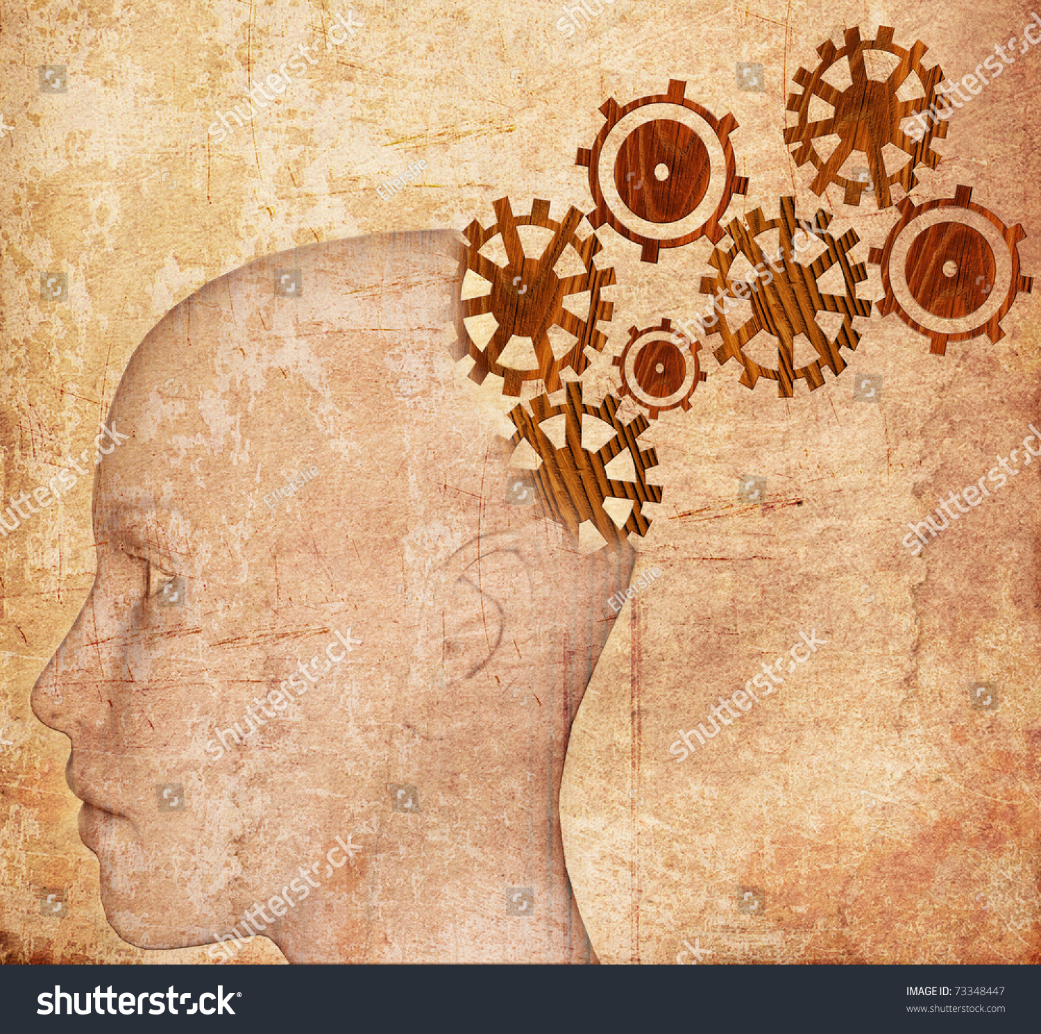 Brain Work Stock Illustration 73348447 | Shutterstock