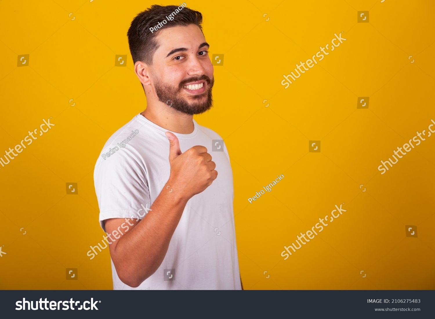 Brazilian Latin American Man Thumb Symbol Stock Photo 2106275483 ... Brazilian Latin American Man Thumb Symbol Stock Photo 2106275483 ...