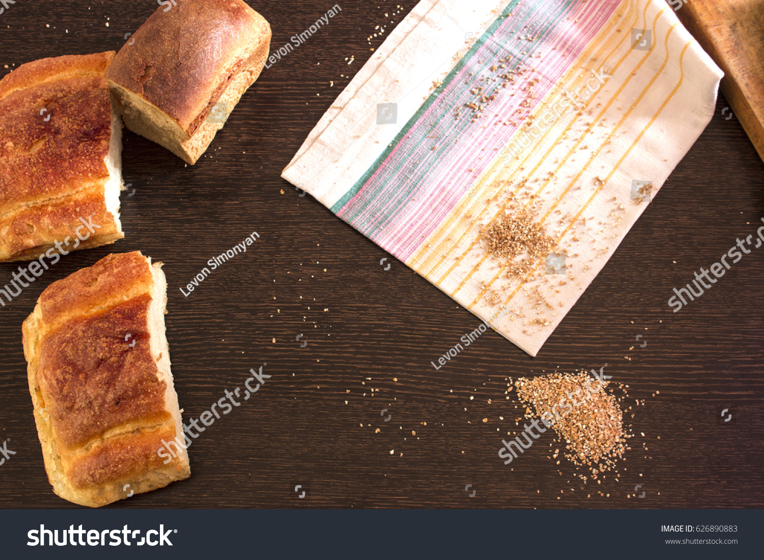 Bread Background Stock Photo 626890883 | Shutterstock