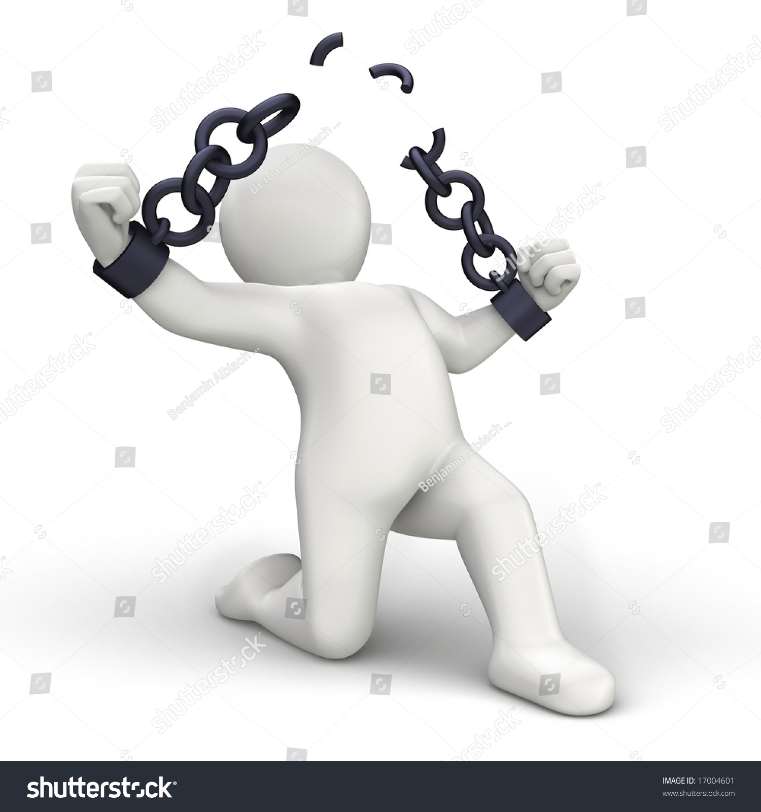 Breaking Chains Stock Illustration 17004601