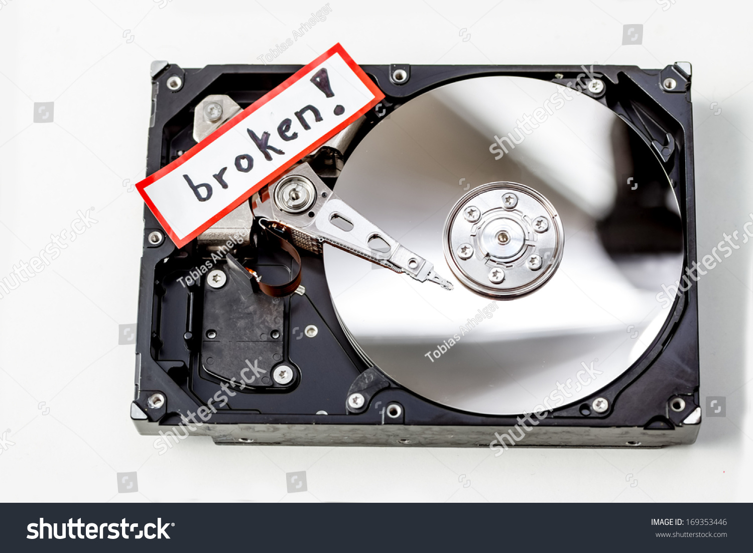 Broken Computer Hard Disk Stock Photo 169353446 | Shutterstock
