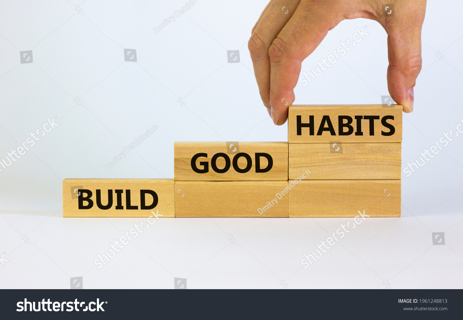 Build Good Habits Symbol Wooden Blocks Stock Photo (Edit Now ... Build Good Habits Symbol Wooden Blocks Stock Photo (Edit Now ...