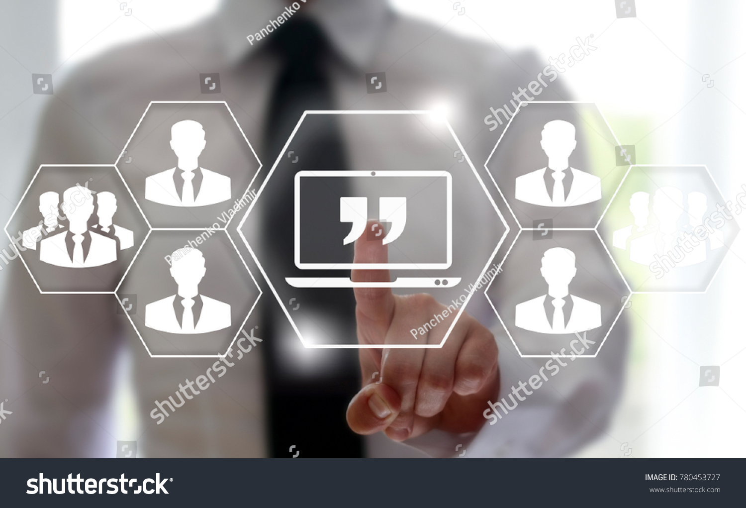 Business Girl Using Virtual Touchscreen Presses Stock Photo 780453727 ... Business Girl Using Virtual Touchscreen Presses Stock Photo 780453727 ...