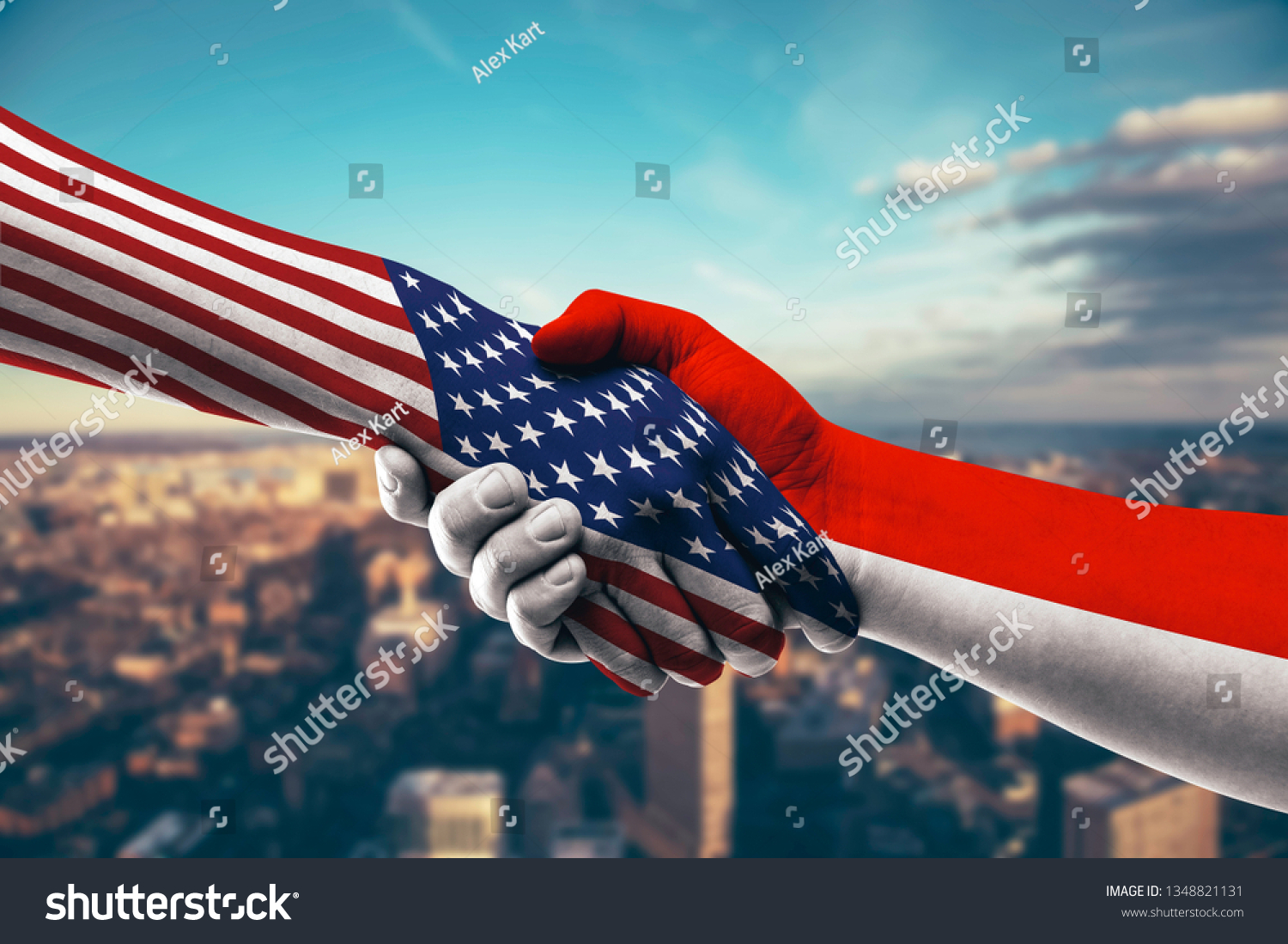 Businessmen Shaking Hands United States Indonesia Stock Photo ... Businessmen Shaking Hands United States Indonesia Stock Photo ...