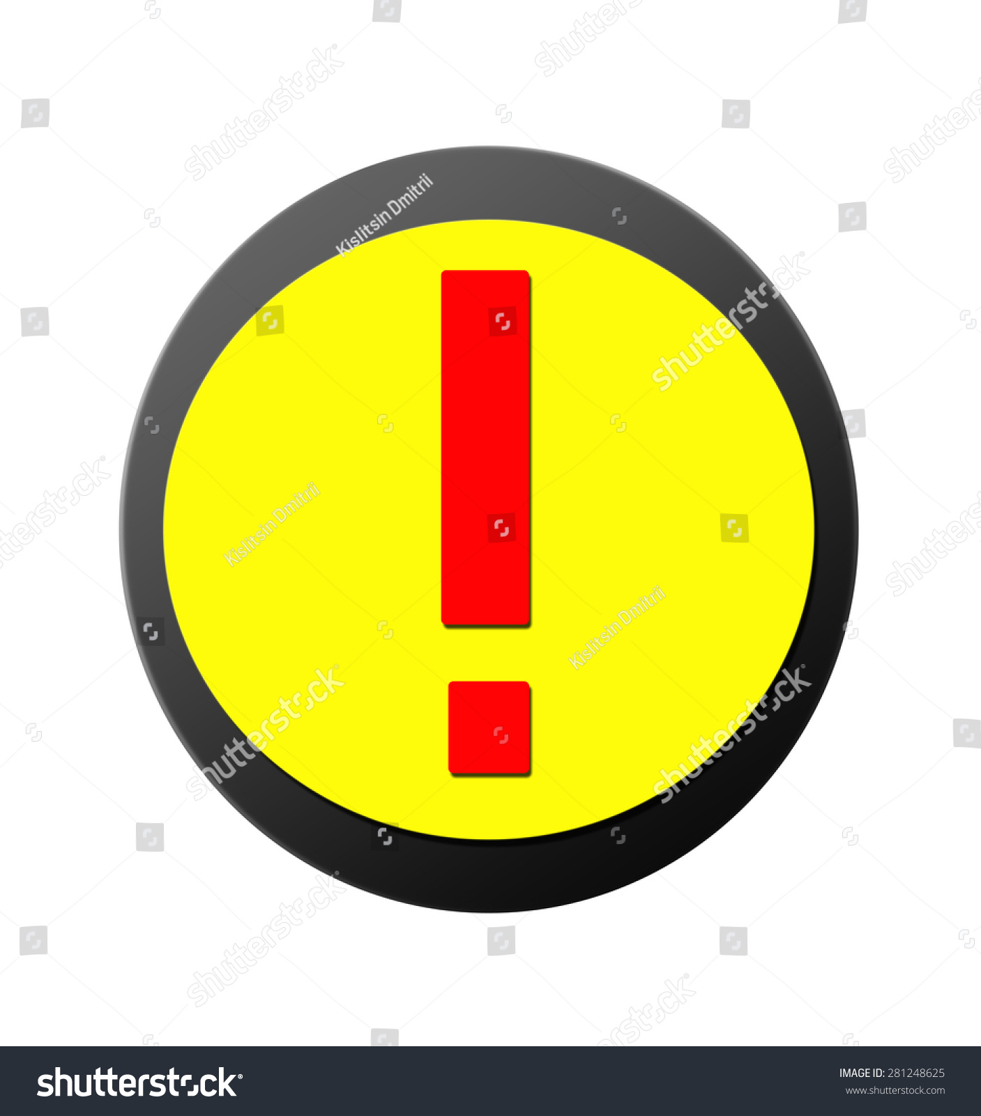 Button Exclamation Mark Stock Illustration 281248625 | Shutterstock