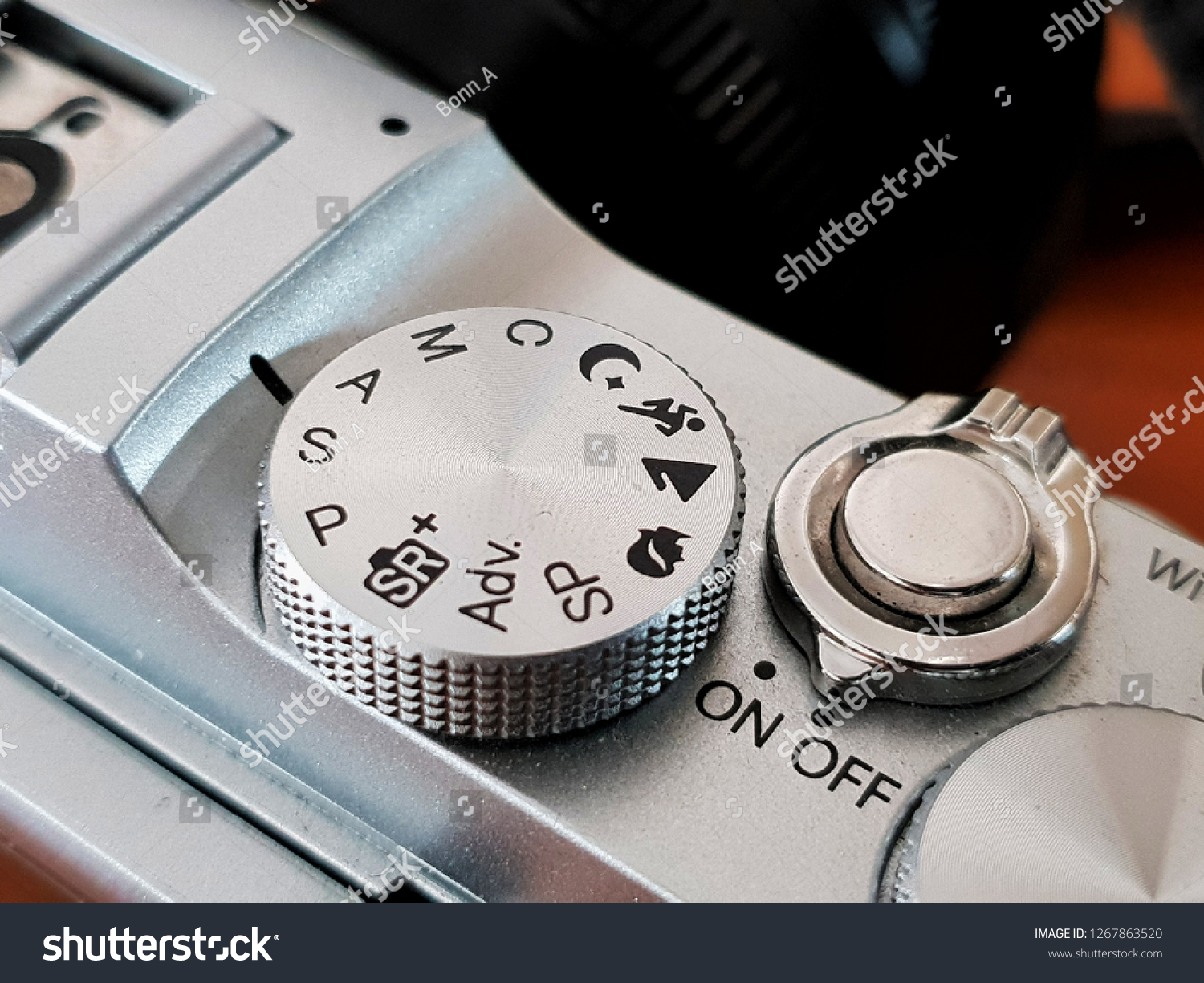 Camera Mode Dial Button Stock Photo 1267863520 | Shutterstock