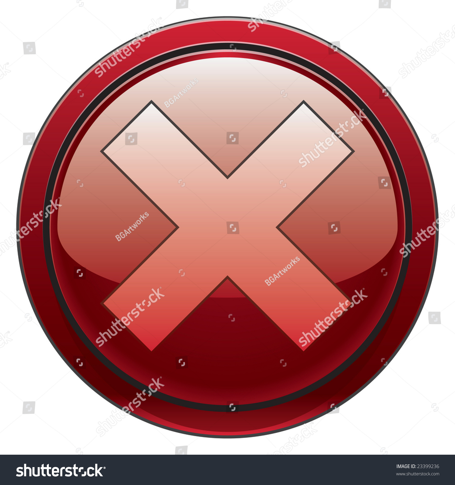 Cancel Button Stock Photo 23399236 : Shutterstock