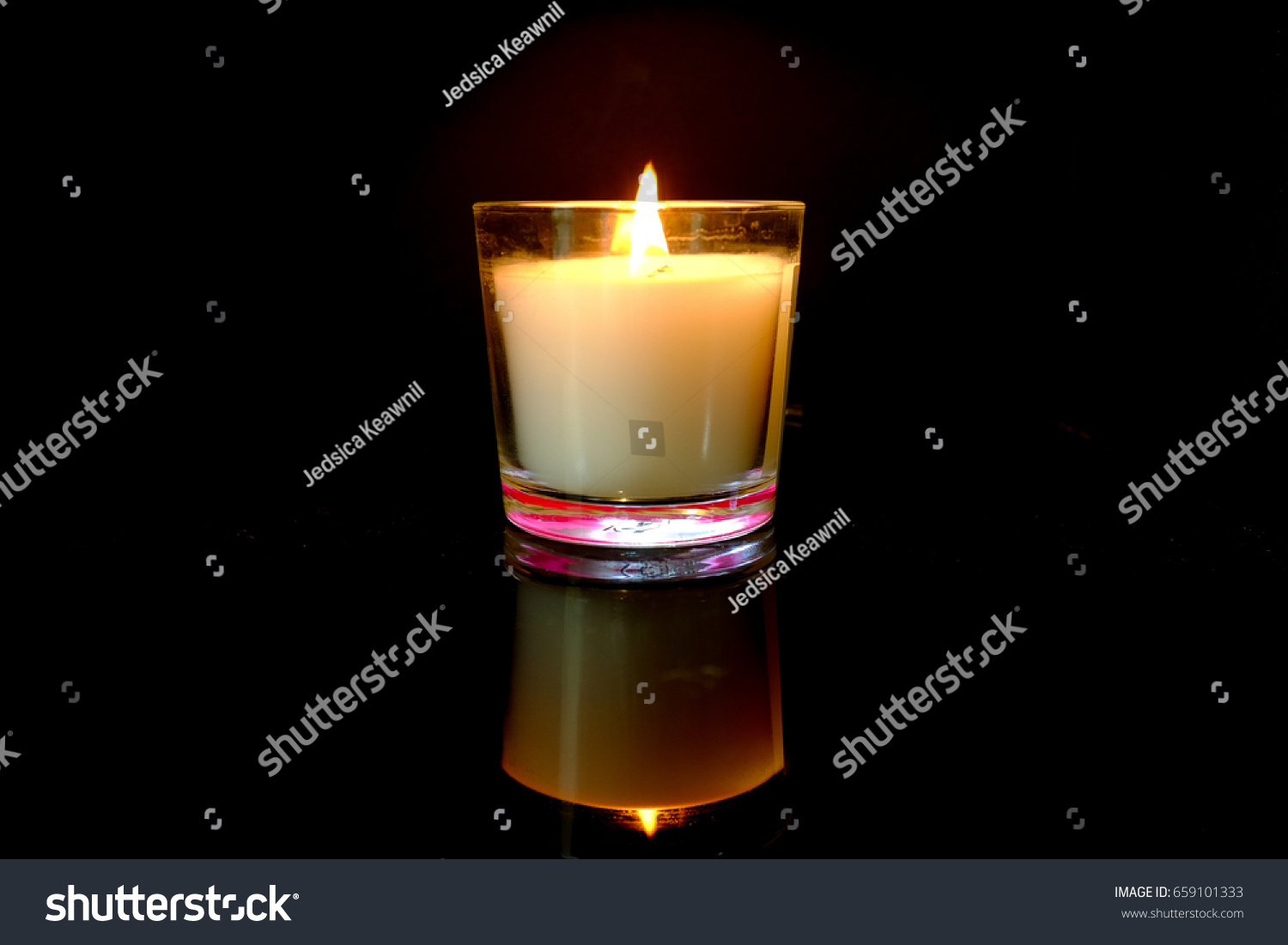 Candle Reflection Stock Photo 659101333 | Shutterstock