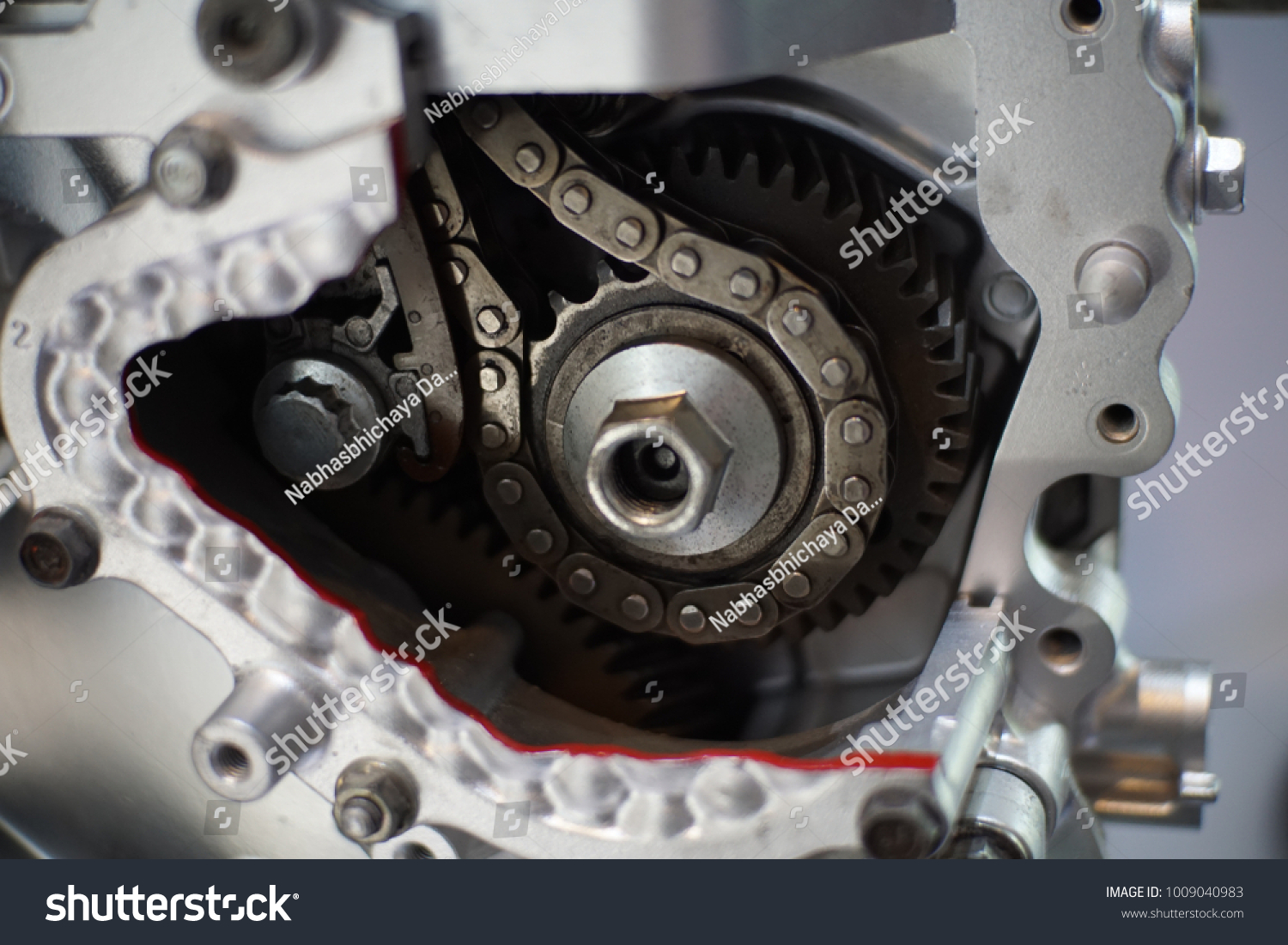 Car Engine Crossection Stock Photo (Edit Now) 1009040983