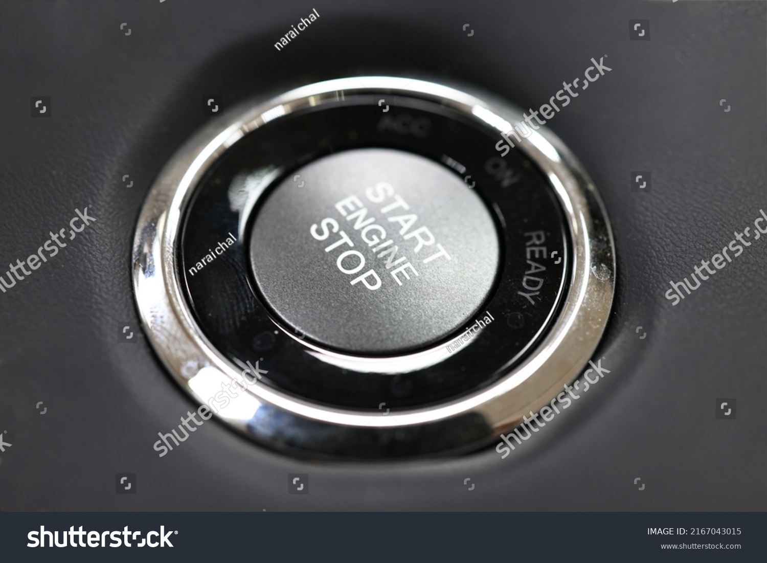Car Push Button Switch Modern Start Stock Photo 2167043015 | Shutterstock