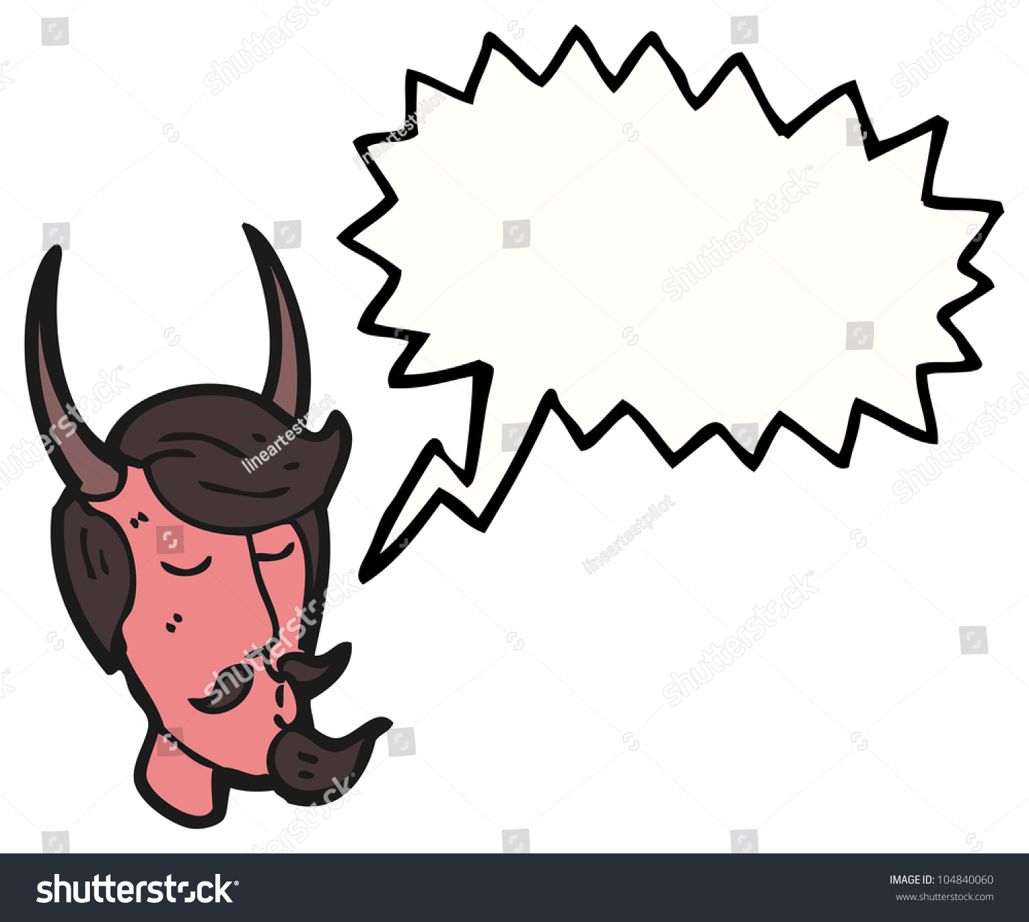 Cartoon Devil Face Stock Illustration 104840060 | Shutterstock
