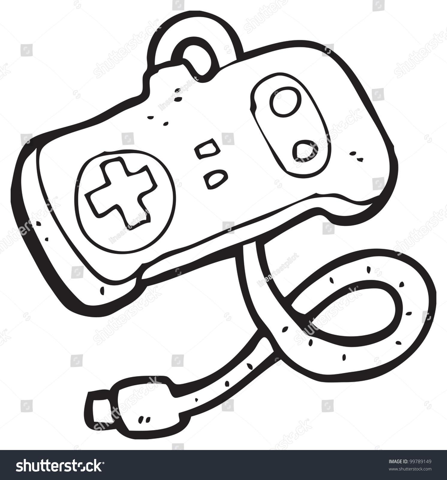 Cartoon Game Controller Stock Illustration 99789149