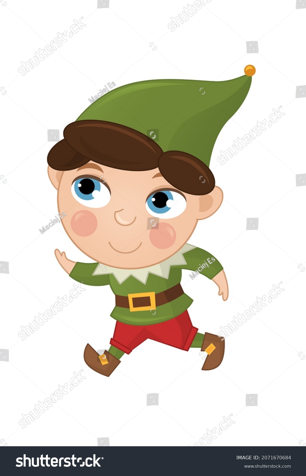 Cartoon Scene Colorful Dwarf On White Stock Illustration 2071670684 ... Cartoon Scene Colorful Dwarf On White Stock Illustration 2071670684 ...
