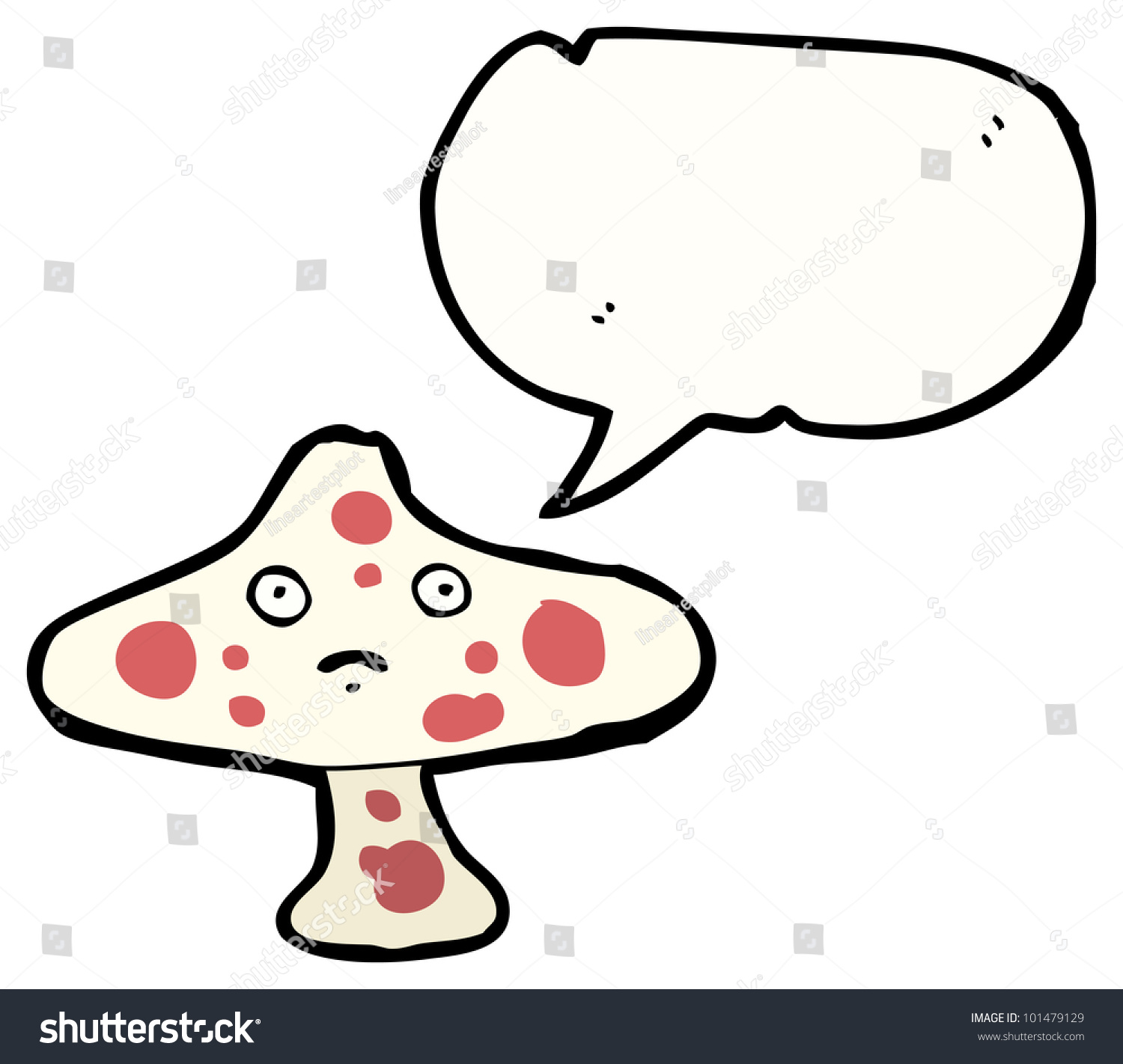 Cartoon Toadstool Character Stock Illustration 101479129 | Shutterstock