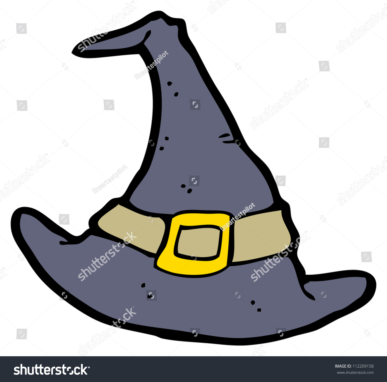 Cartoon Wizard Hat Stock Illustration 112209158