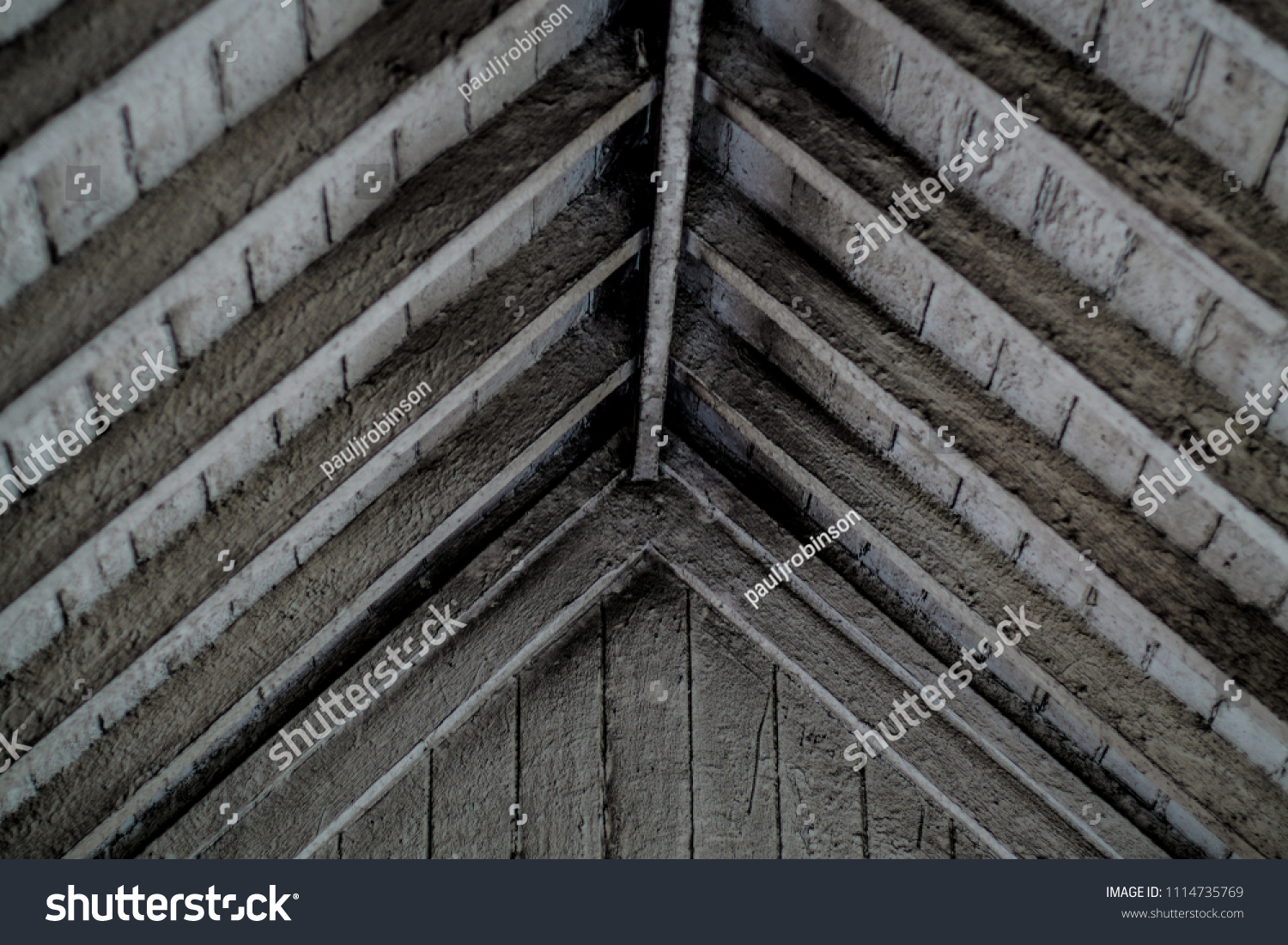 Ceiling Structure Interior Rustic Abandoned Stock Photo (Edit Now ...
