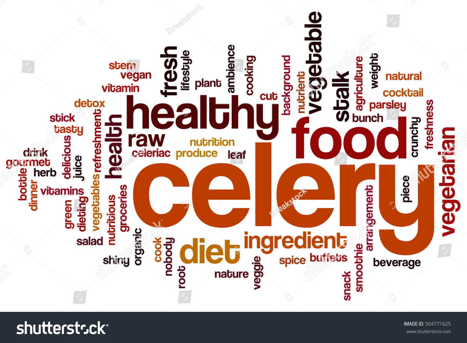 Celery Word Cloud Concept Stock Illustration 504771625 | Shutterstock