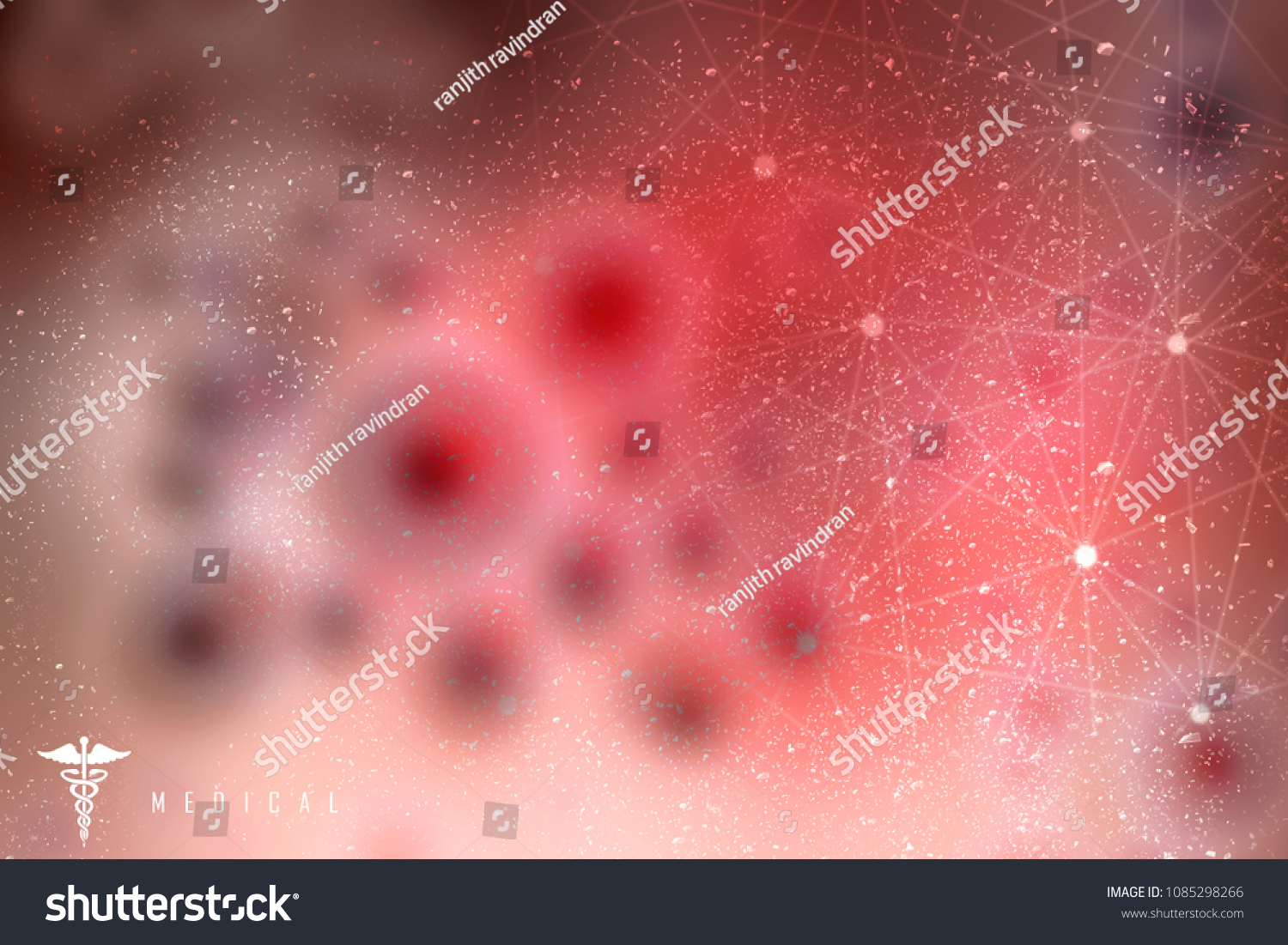 Cell 3d Rendering Cells Under Microscope Stock Illustration 1085298266 ...