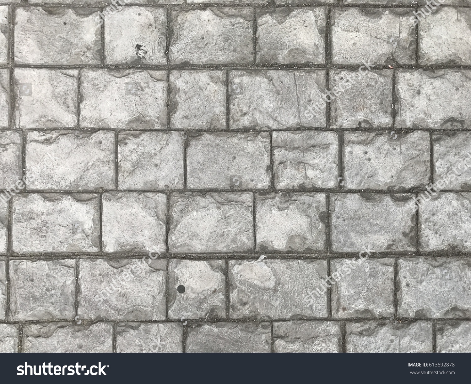 Cement Block Wall Texture Background Cement Stock Photo 613692878 ...