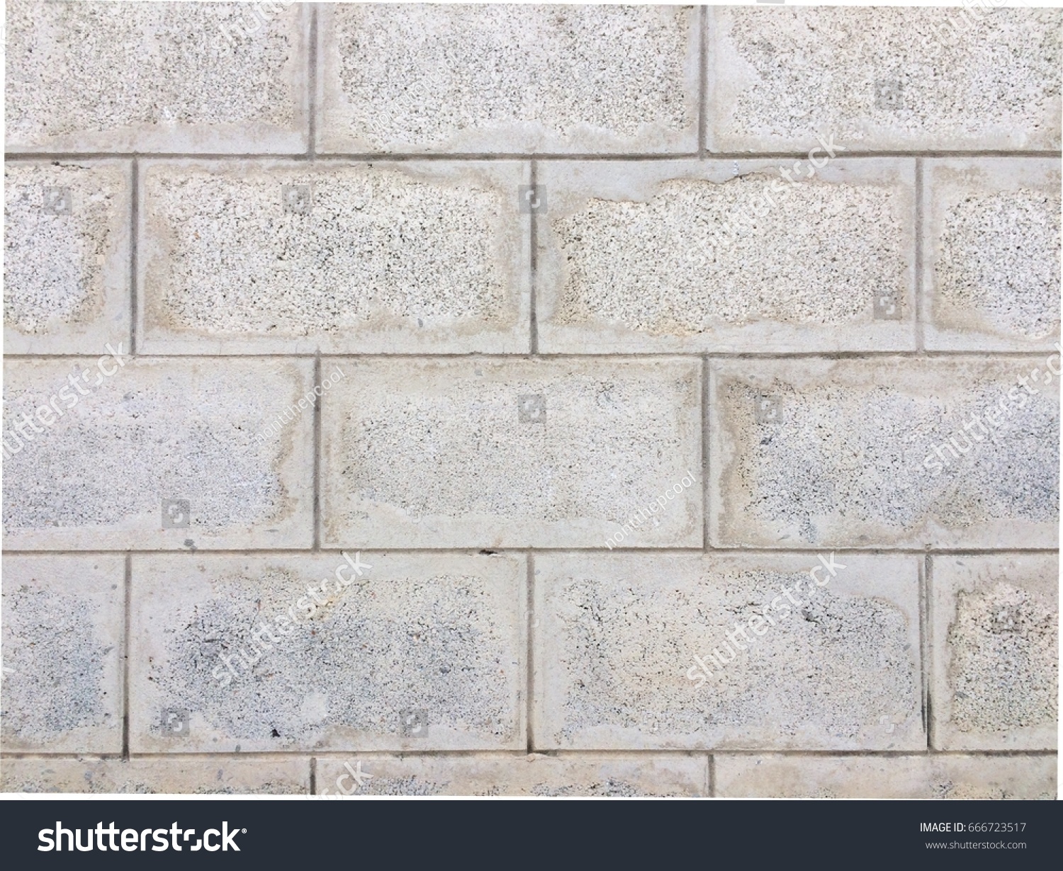 Cement Block Wall Texture Pattern Backdrop Stock Photo (Edit Now) 666723517