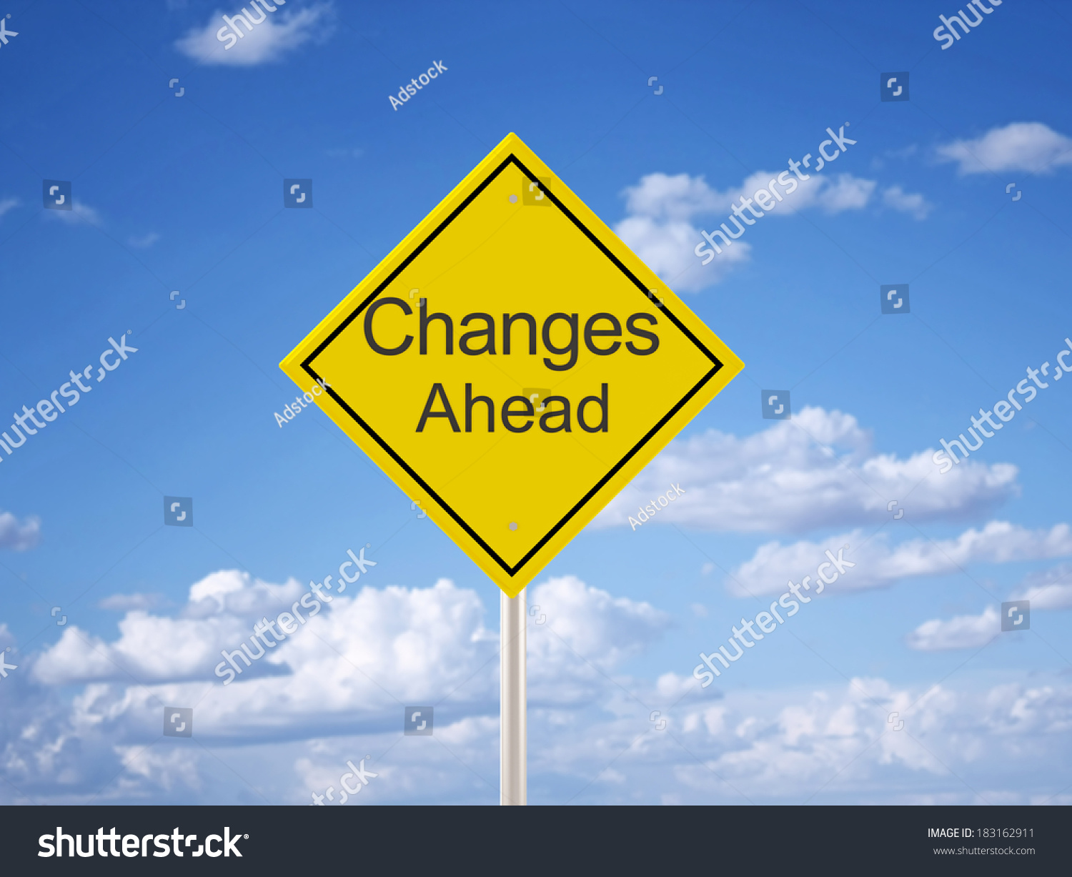 Changes Ahead Stock Illustration 183162911