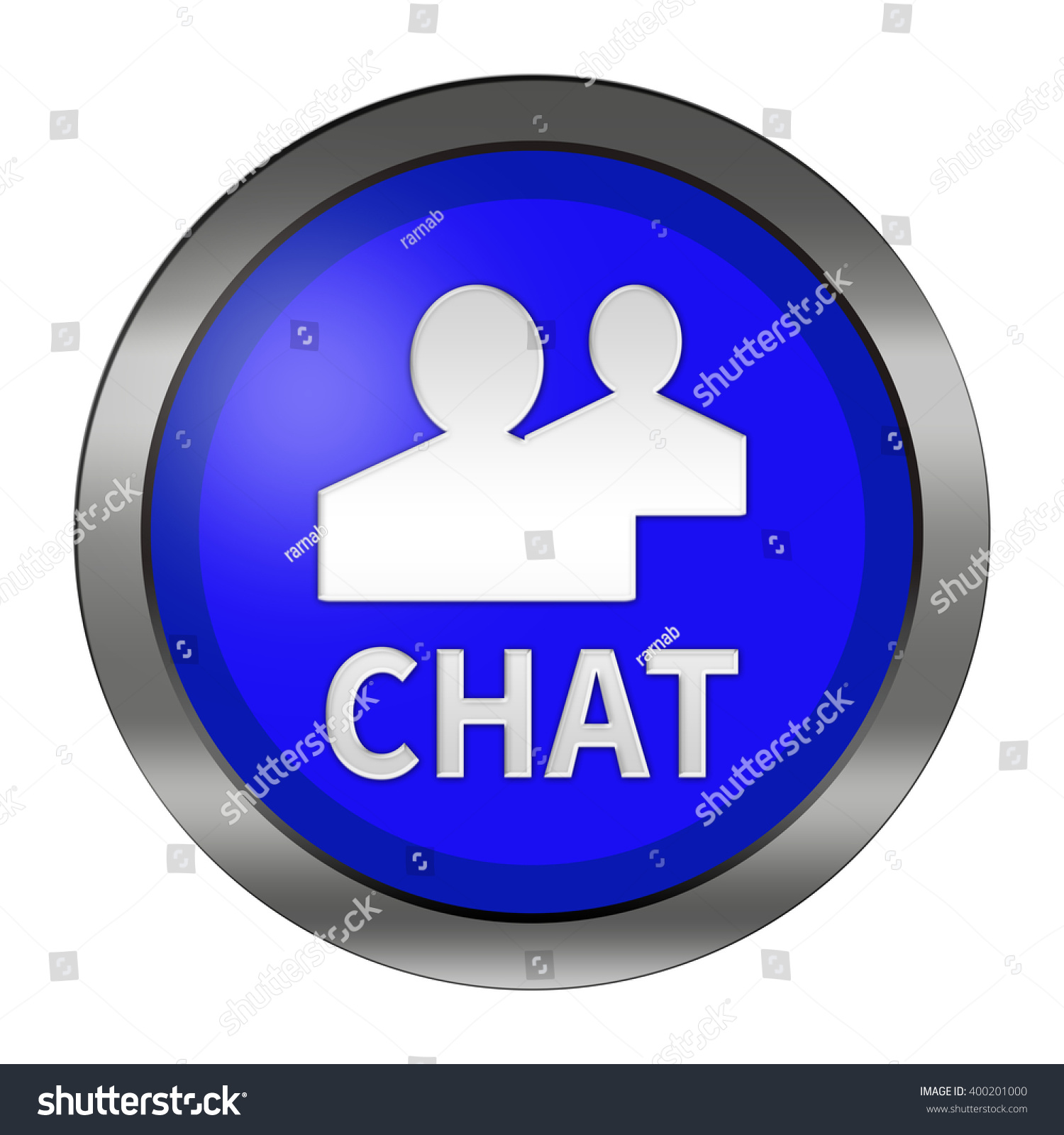 Chat Button Isolated: ilustración de stock 400201000 | Shutterstock