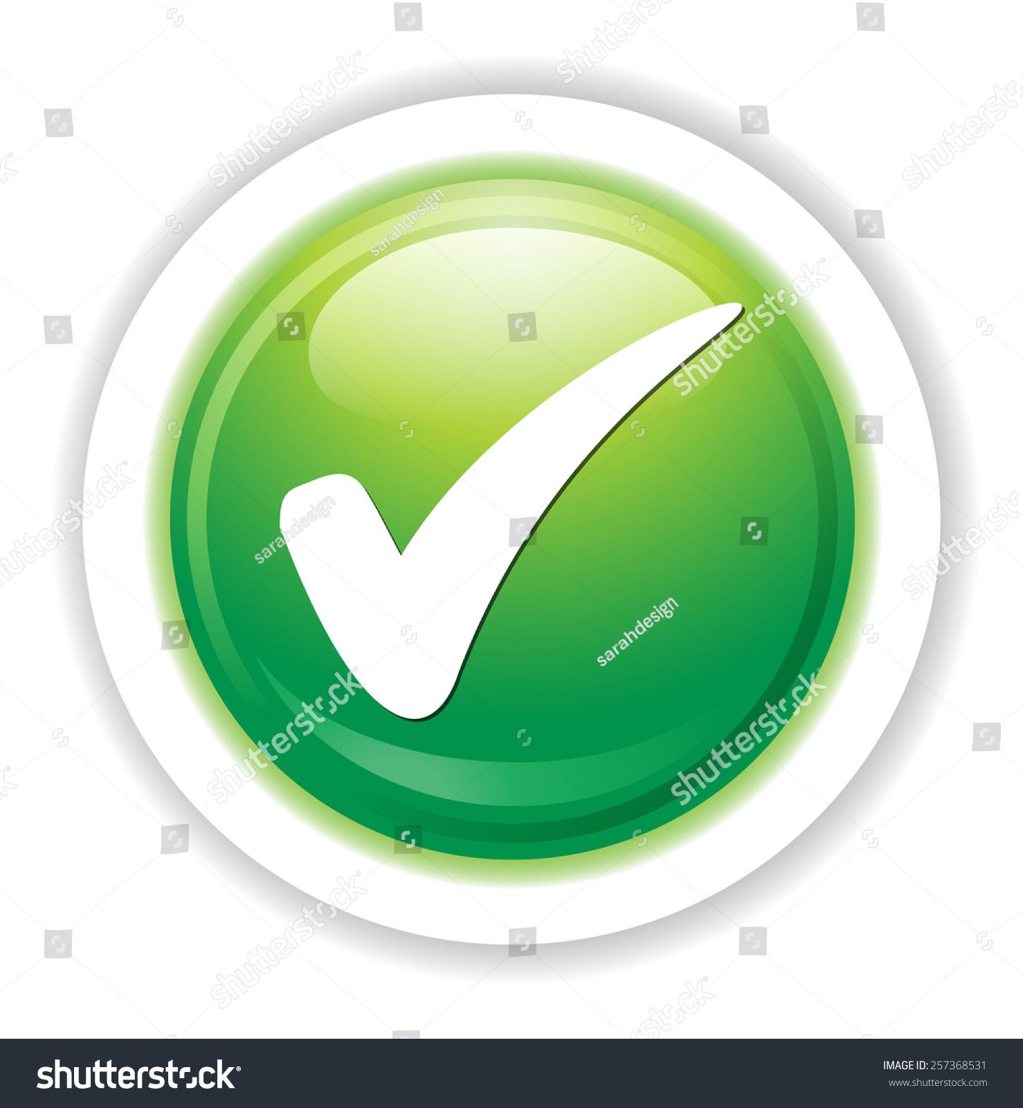 Check Mark Button Stock Illustration 257368531 | Shutterstock