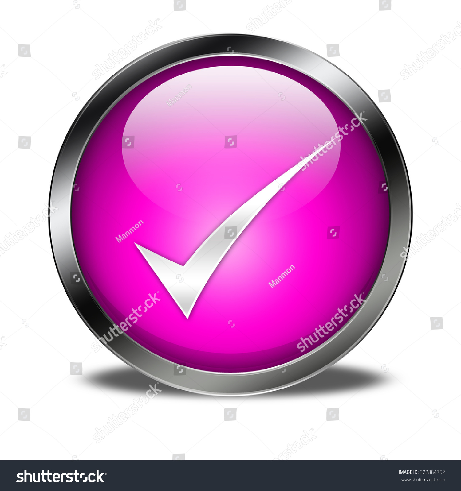 Check Mark Button Isolated Stock Illustration 322884752 | Shutterstock