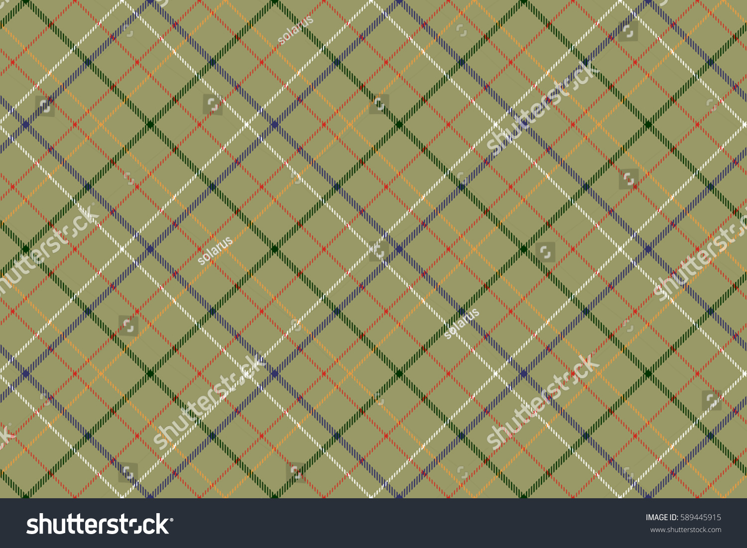 Checkered Diagonal Fabric Texture Seamless Pattern Stock Illustration ...