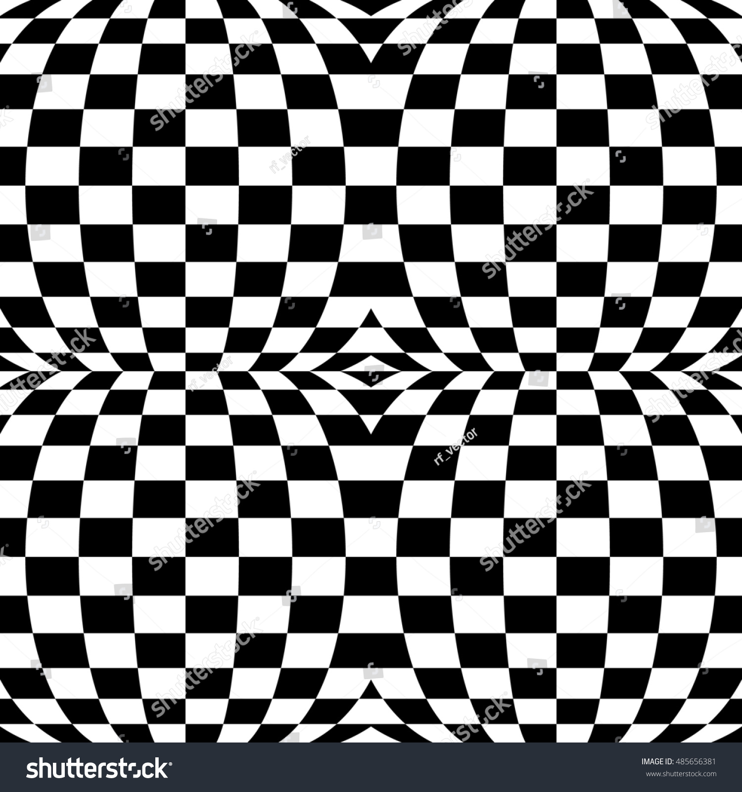 Checkered Patterns Distortion Deformation Effect Repeatable Stock ...