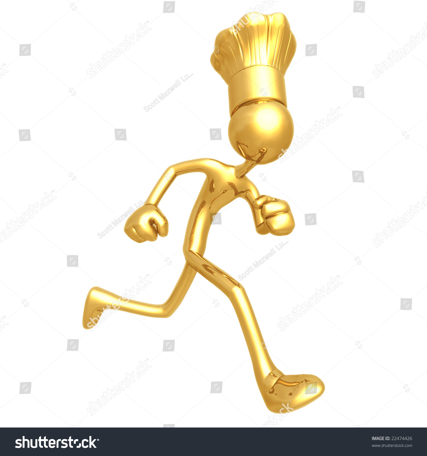 Chef Running Stock Photo 22474426 : Shutterstock