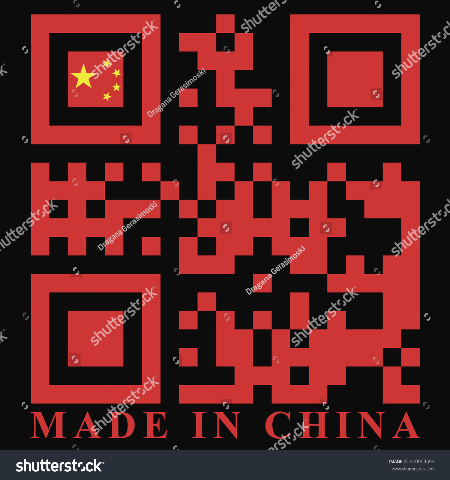 China Qr Code Flag Stock Illustration 400904593 | Shutterstock