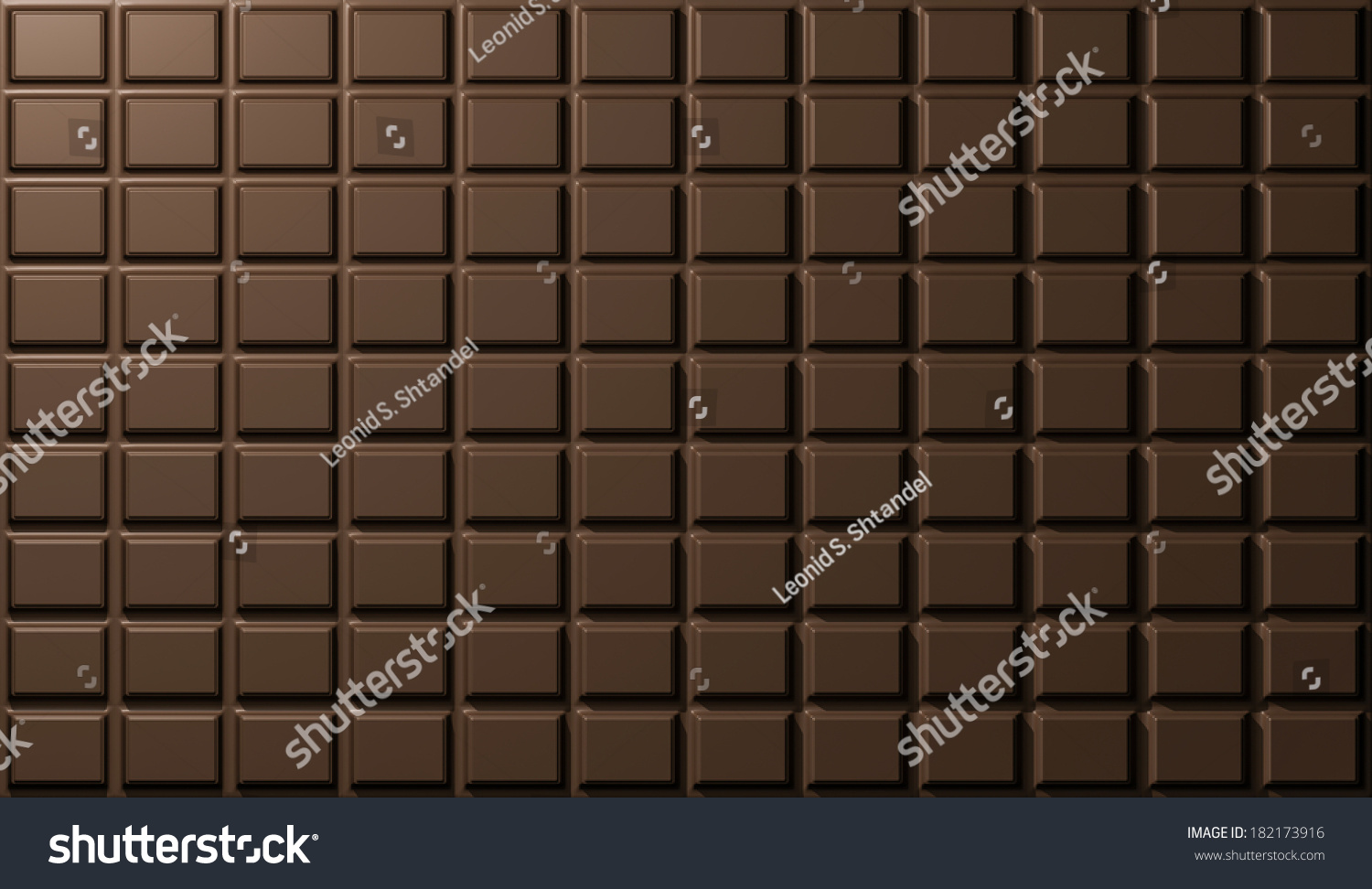 Chocolate Bar Rectangles Texture Rendering Stock Illustration 182173916 ...