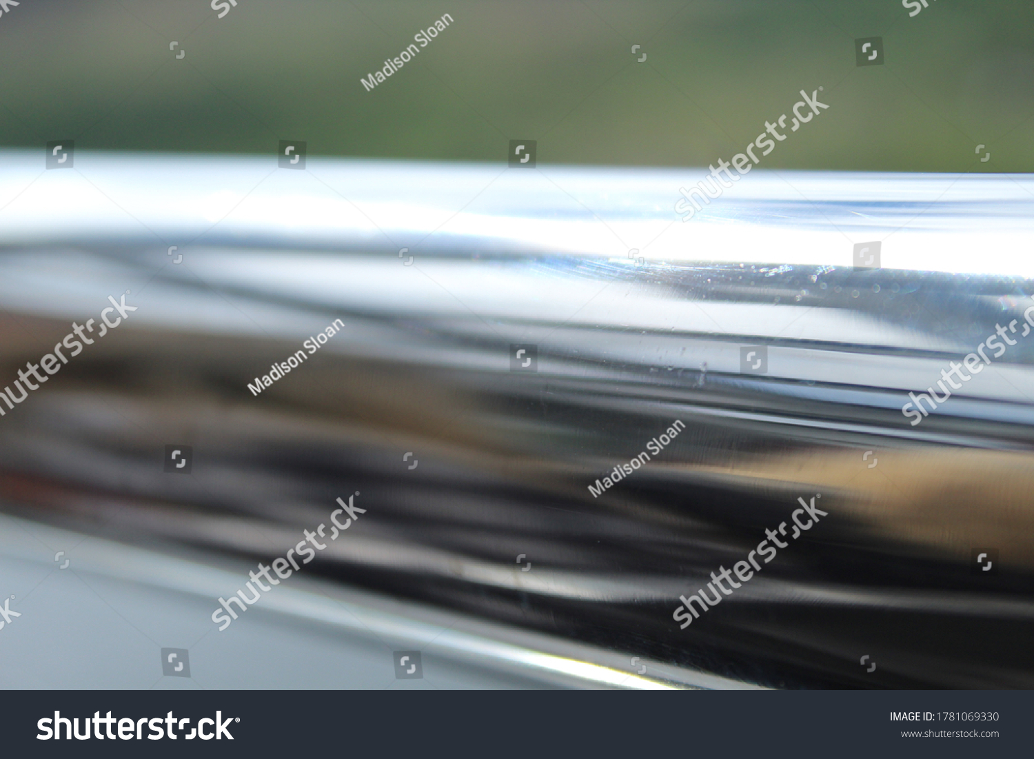 Chrome Pipe Reflection Horizontal Movement Stock Photo 1781069330 ...