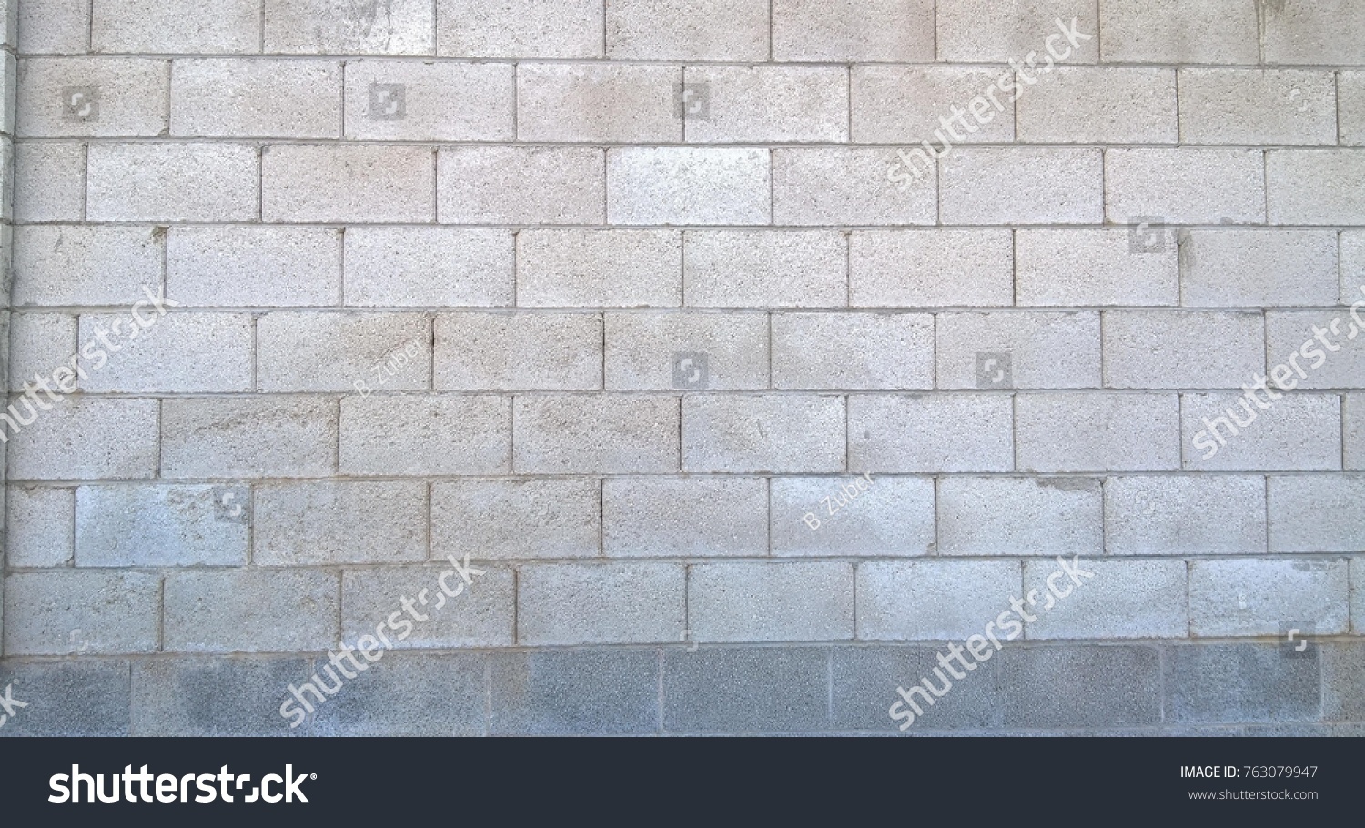 Cinder Block Wall Stock Photo (Edit Now) 763079947