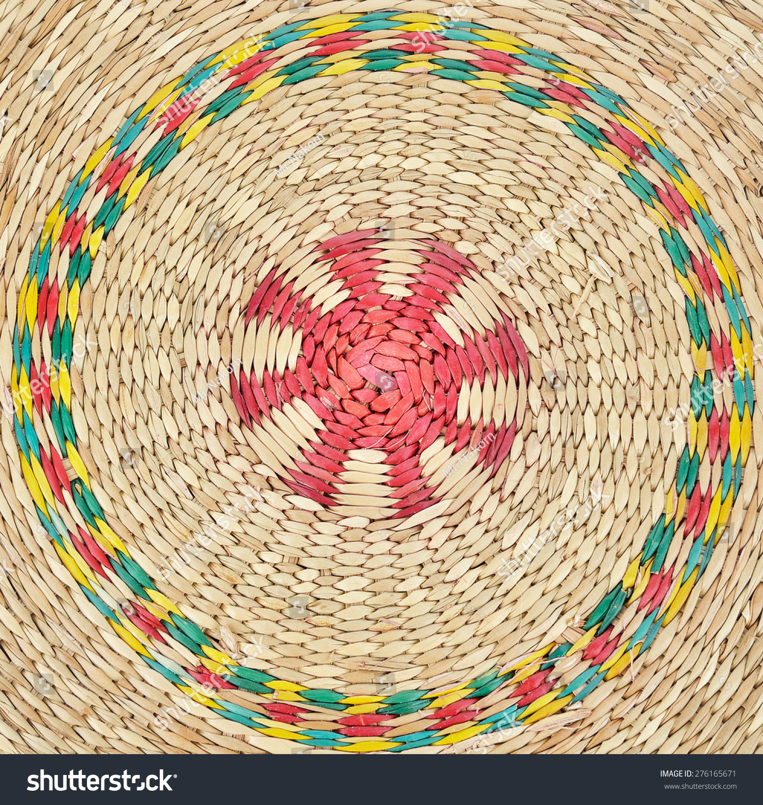 Circle Basketry Pattern Texture Background Stock Photo (Edit Now) 276165671