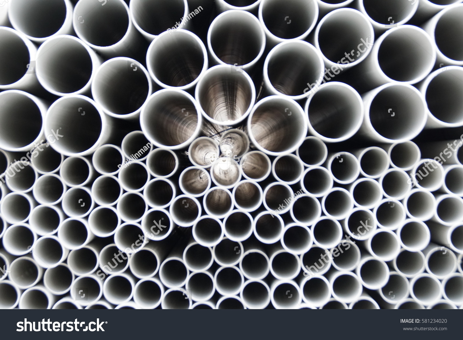 Circle Pattern Pipes Stock Photo (Edit Now) 581234020