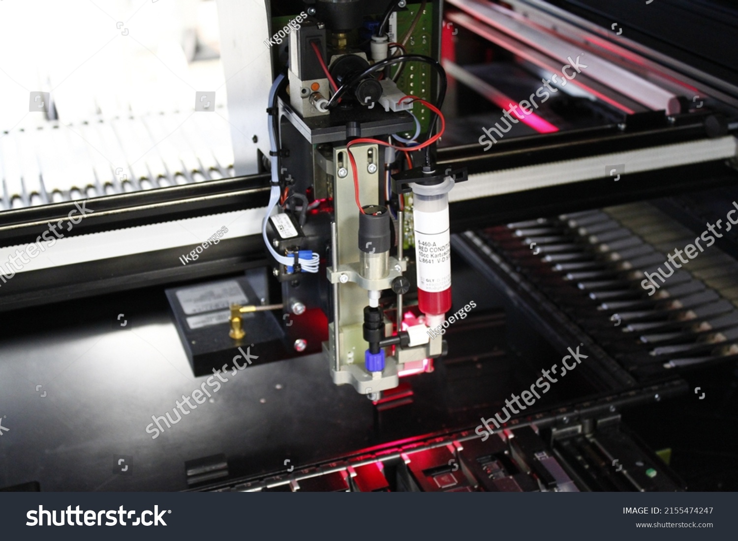 Circuit Board Assembly Machine While Working Stock Photo 2155474247 ...