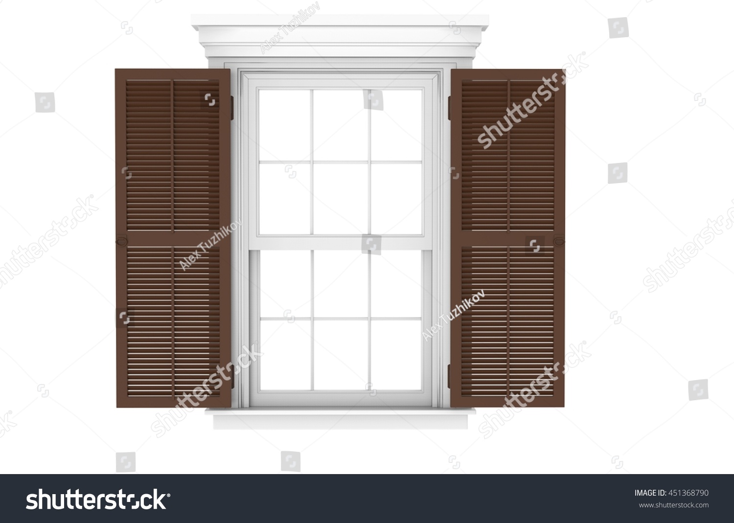 Classic Window 3d Rendering 库存插图 451368790 | Shutterstock