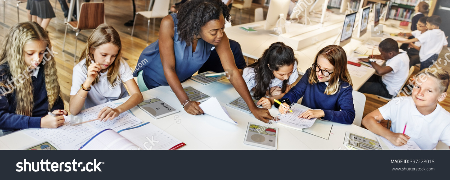 Classroom Learning Mathematics Students Study Concept Stock Photo ...