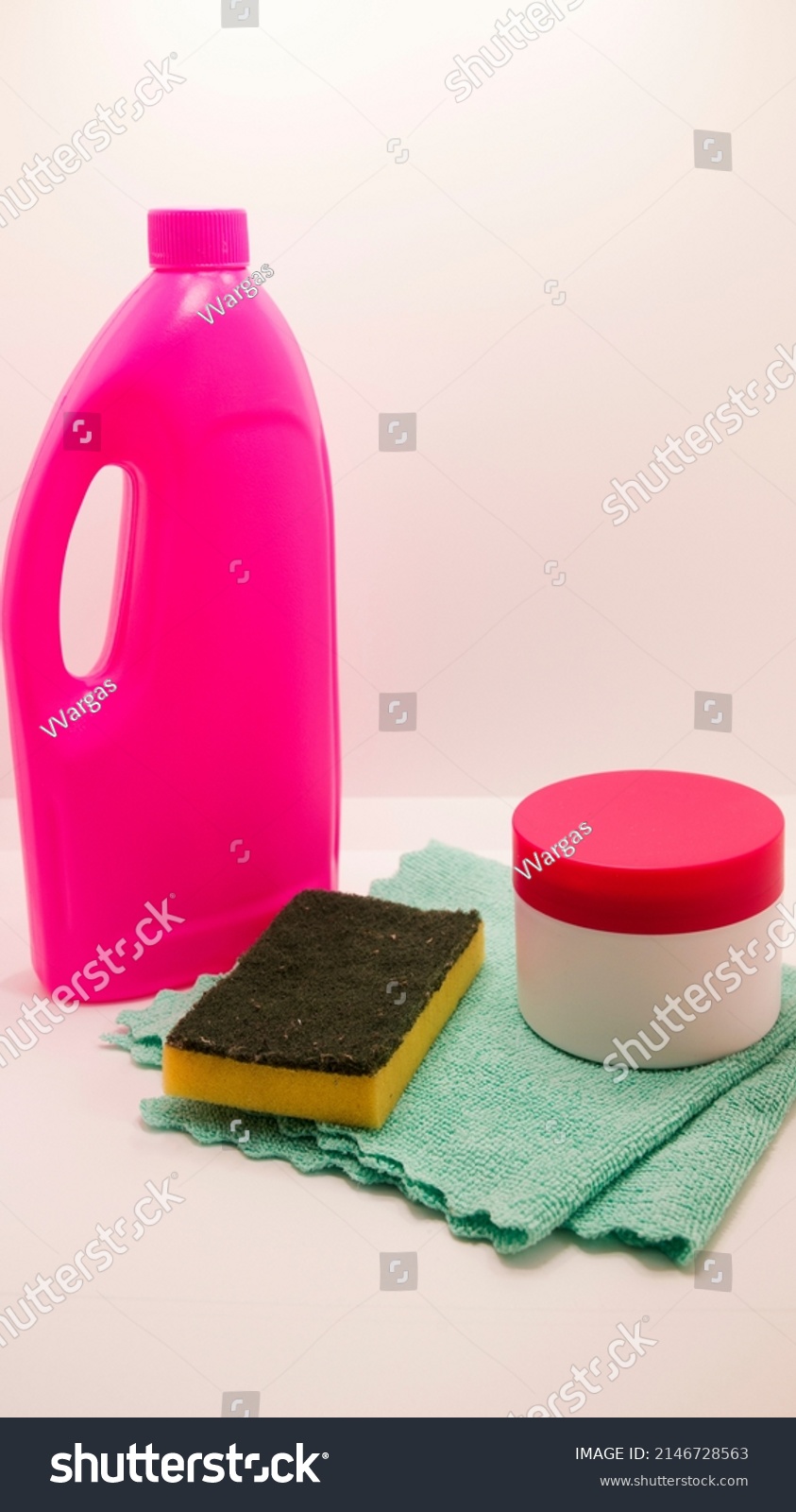 Cleaning Objects On White Background Stock Photo 2146728563 | Shutterstock