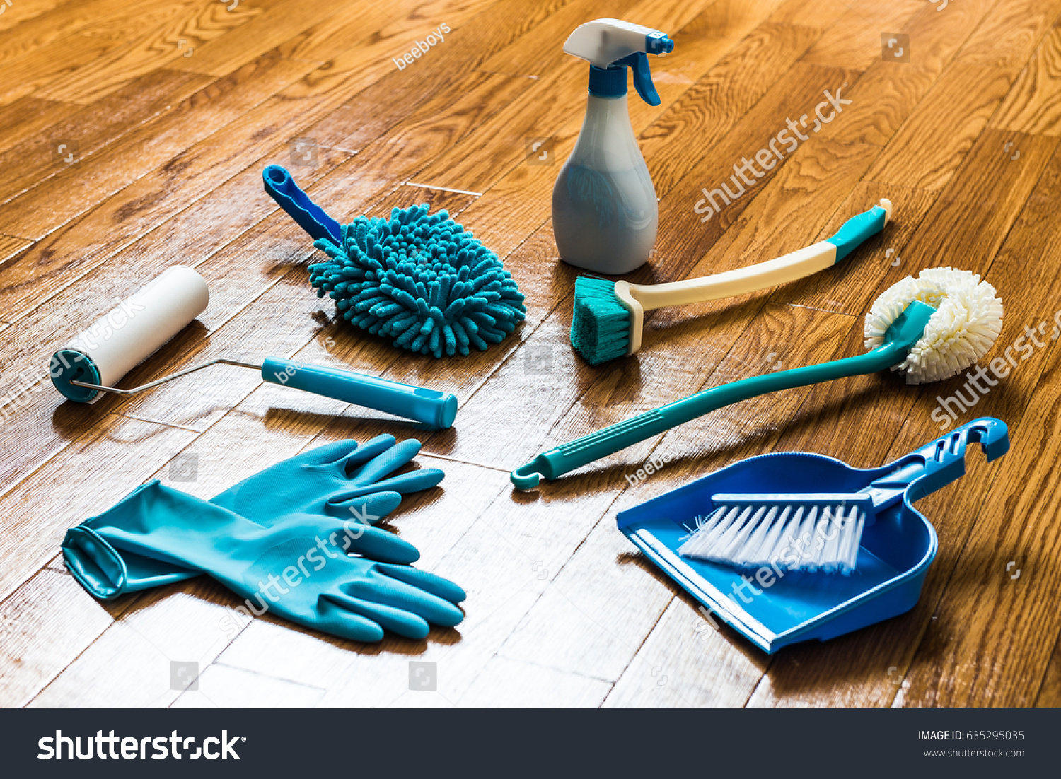 Cleaning Tools Layout Stock Photo 635295035 | Shutterstock
