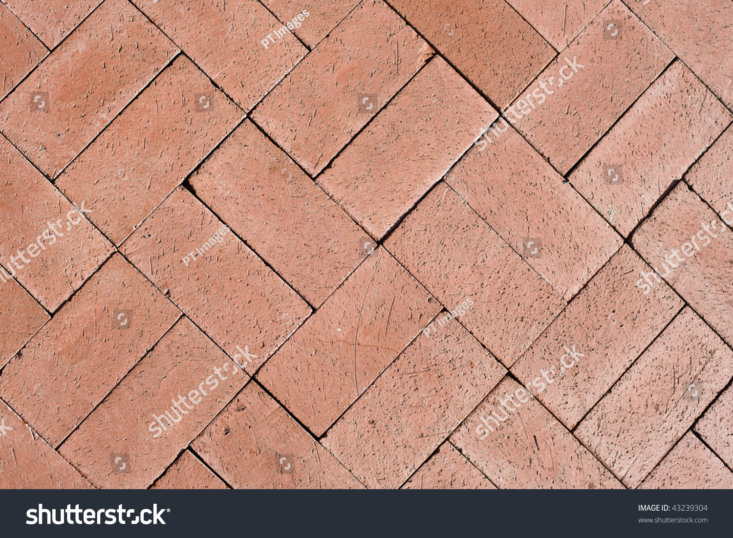 Closeup Of Rectangular Red Brick Interlocking Pattern Stock Photo ...