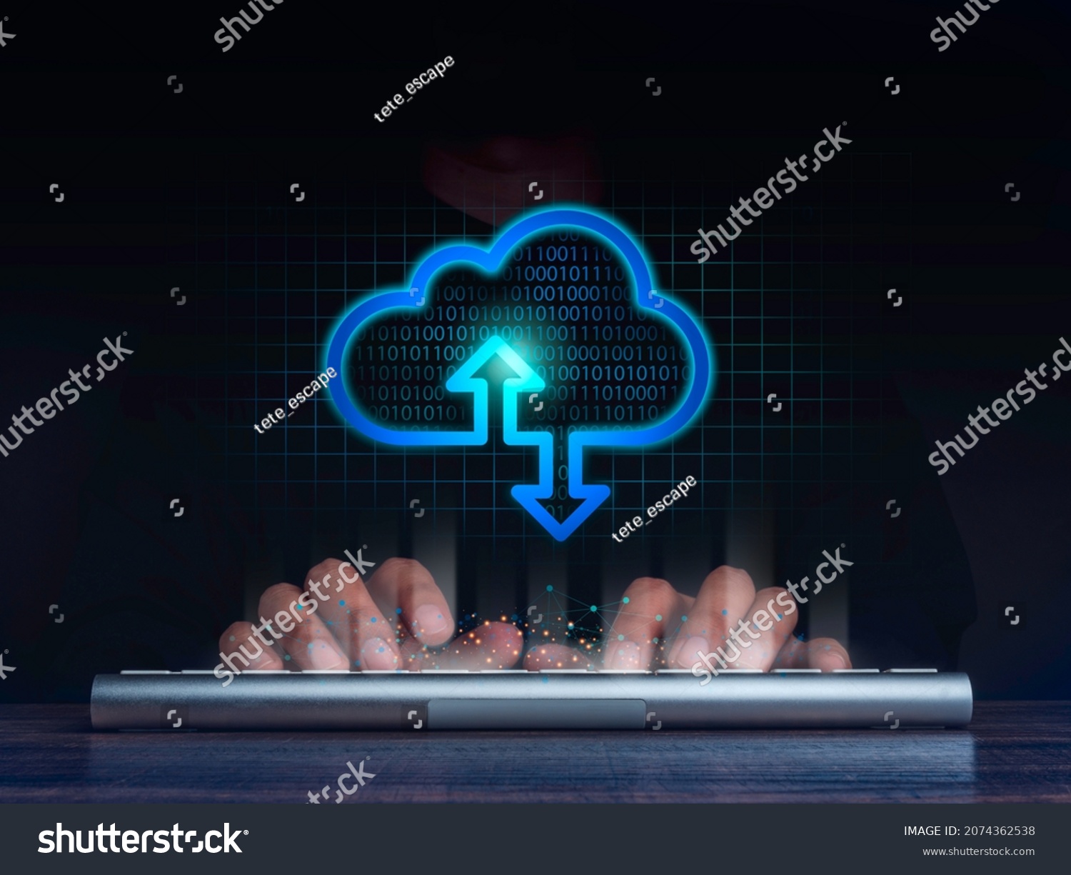 Cloud Computing Technology Internet Concept Background Stock Photo 2074362538 | Shutterstock