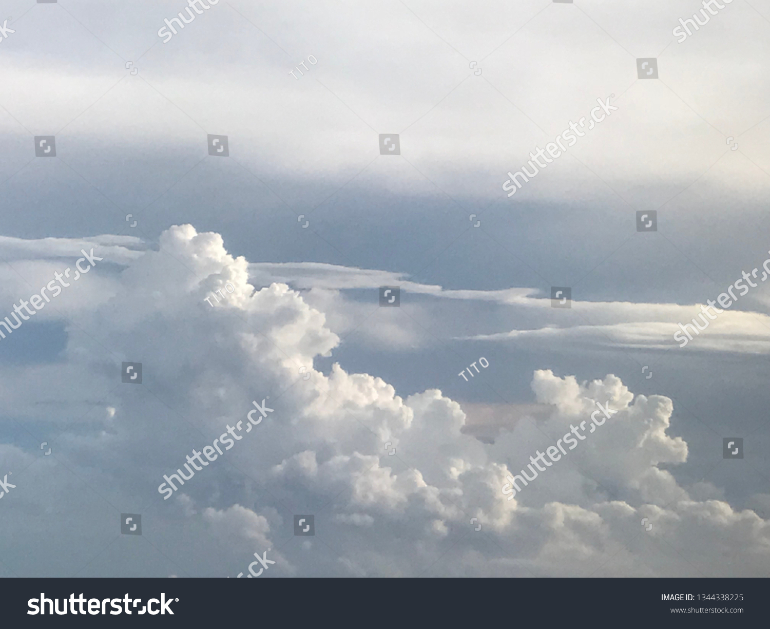 Cloud Top View Stock Photo 1344338225 | Shutterstock