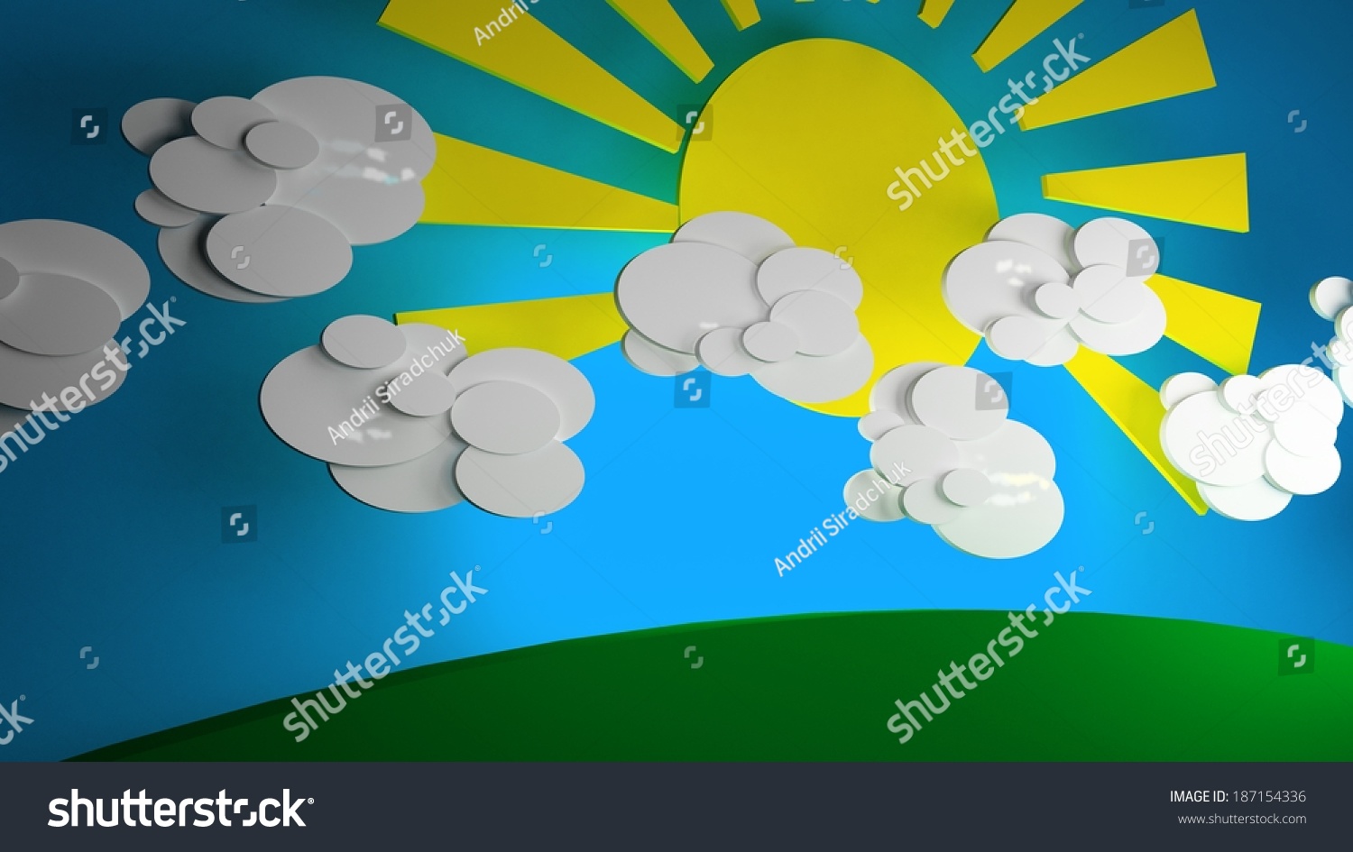 Clouds Render Image Stock Illustration 187154336