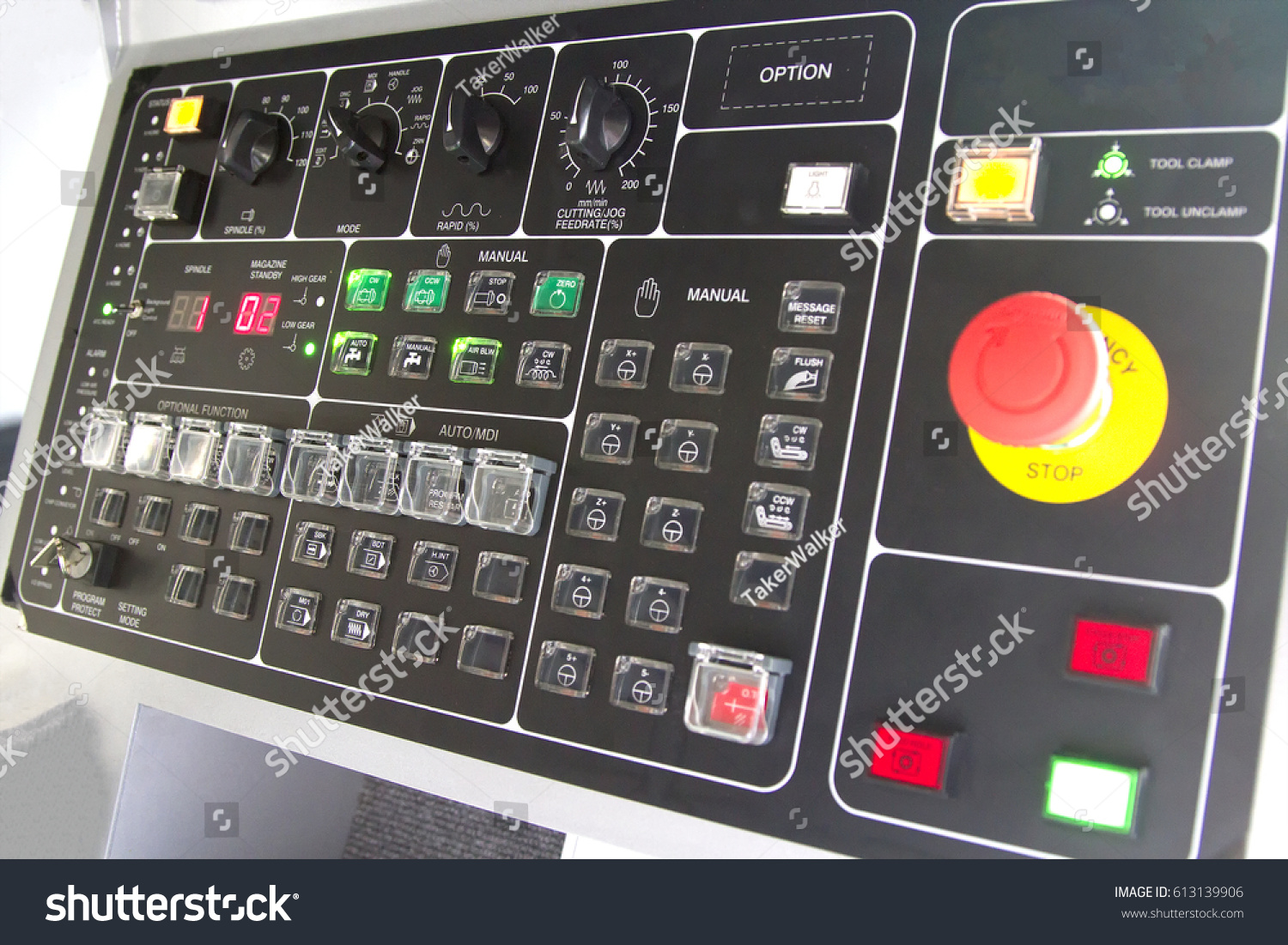 Cnc Machine Control Panel Stock Photo 613139906 | Shutterstock