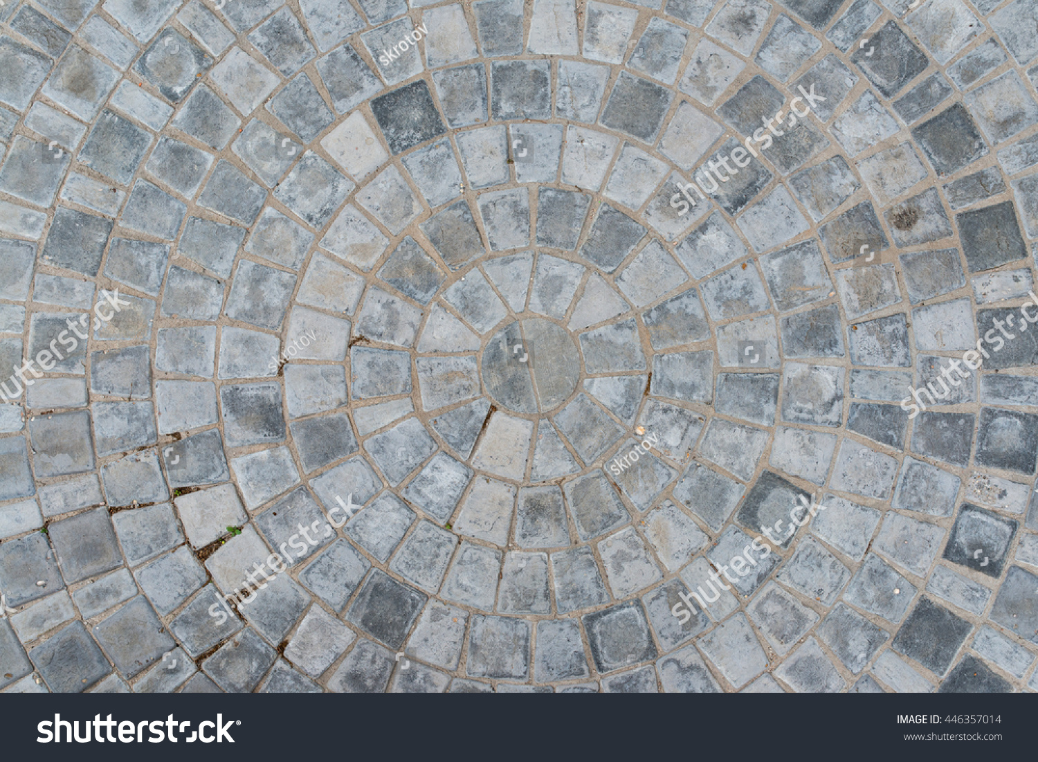 Cobble Circular Pattern Block Pavement Texture Stock Photo (Edit Now ...