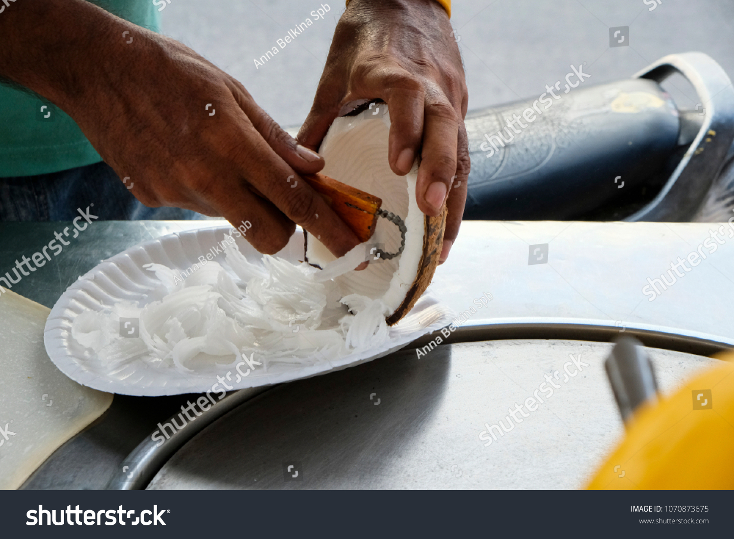 Coconut Pulp Extraction Process Stock Photo 1070873675 | Shutterstock