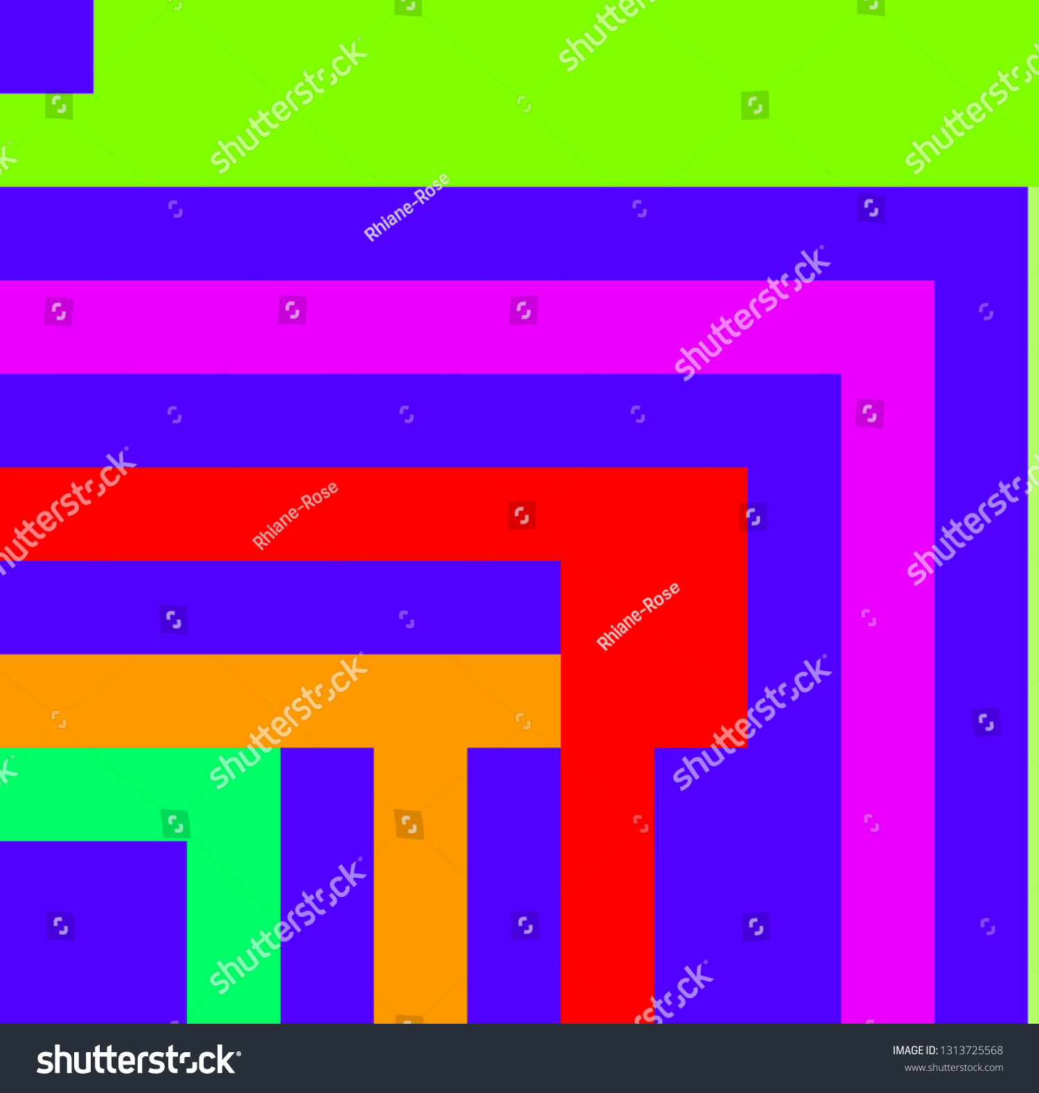 Colourful Linear Solid Fill Block Pixels 库存插图 1313725568 | Shutterstock